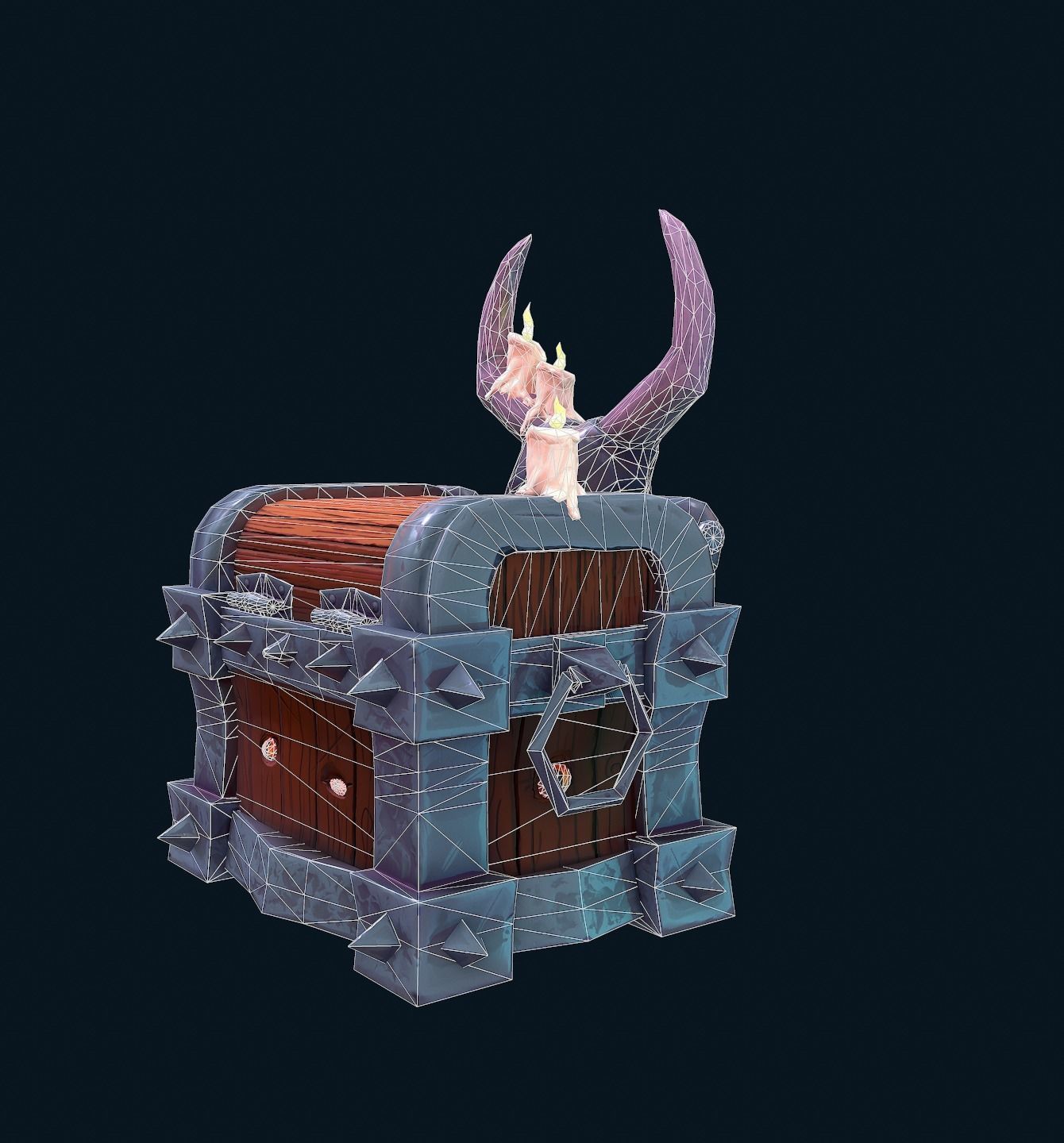 Stylized chest free VR / AR / low-poly 3D model | CGTrader