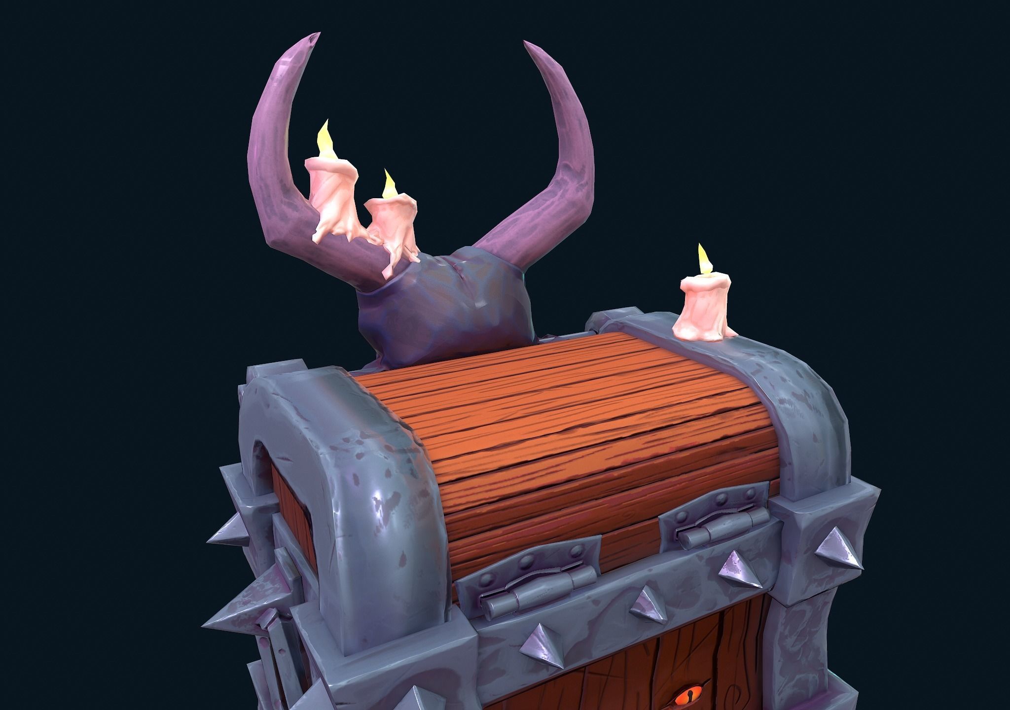 Stylized chest free VR / AR / low-poly 3D model | CGTrader