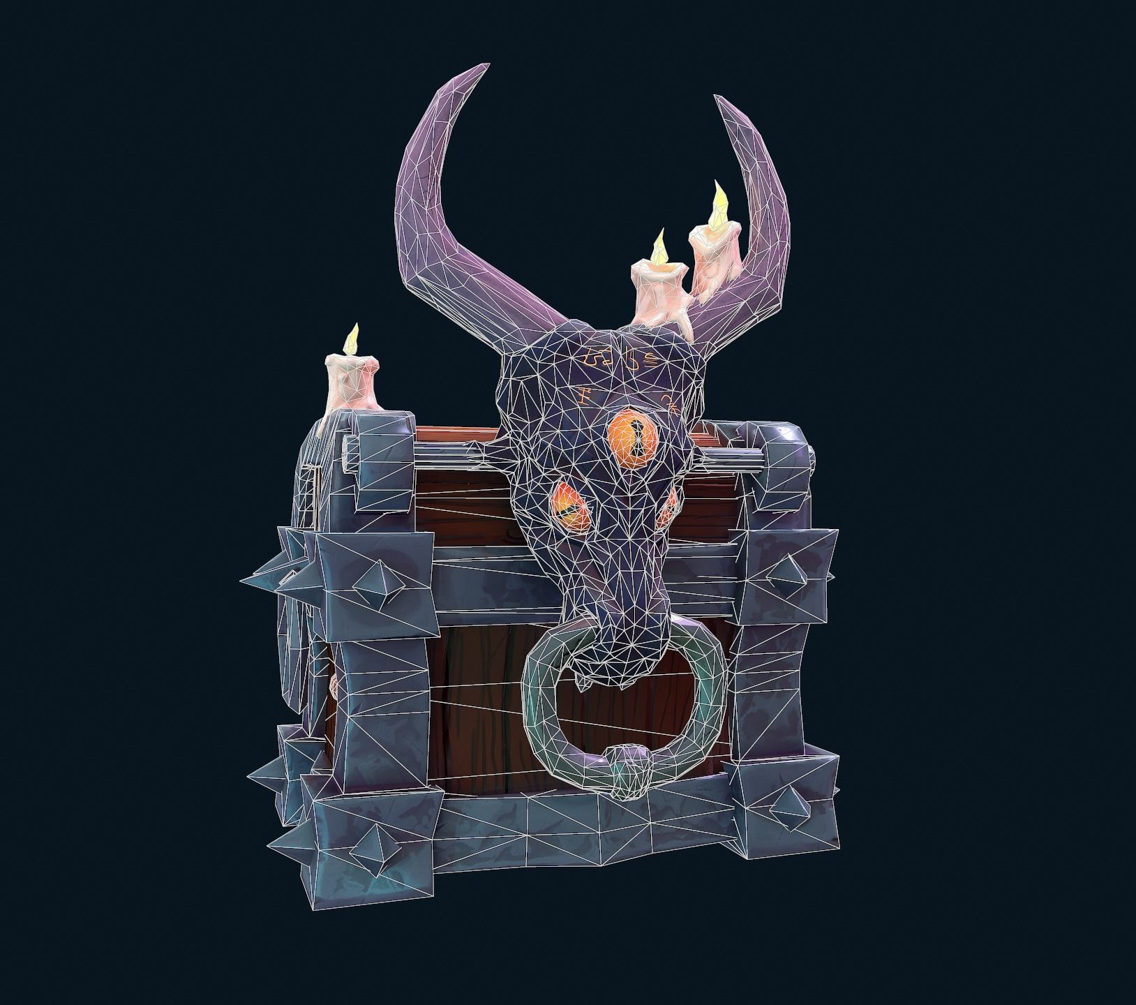 Stylized chest free VR / AR / low-poly 3D model | CGTrader