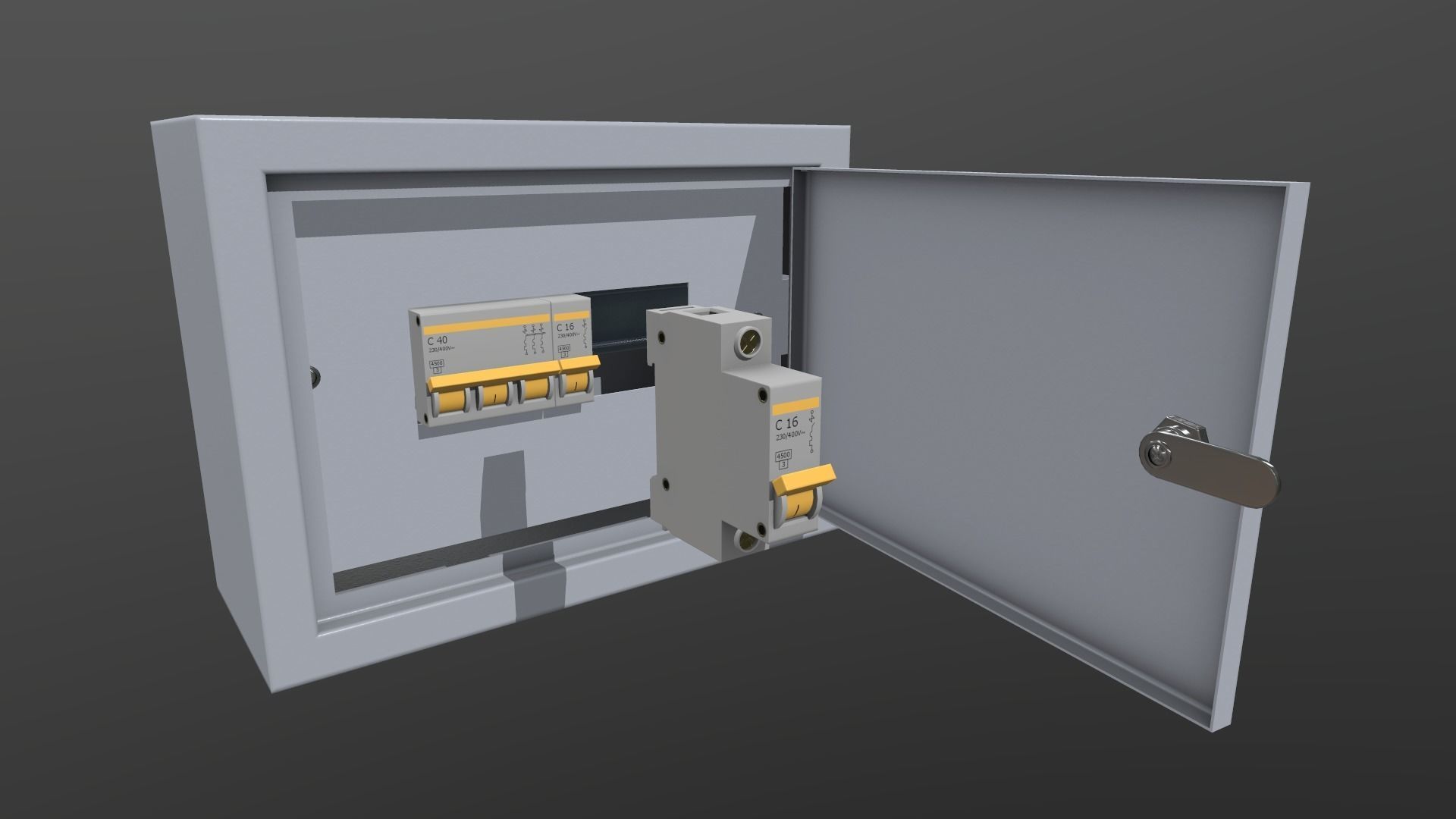 3D model Game Ready Electrical Fuse Box VR / AR / low-poly | CGTrader