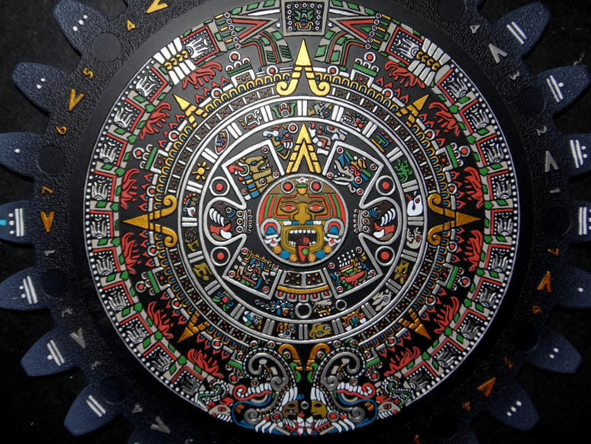 Mayan Calendar center - Tzolkin 3D model 3D printable | CGTrader