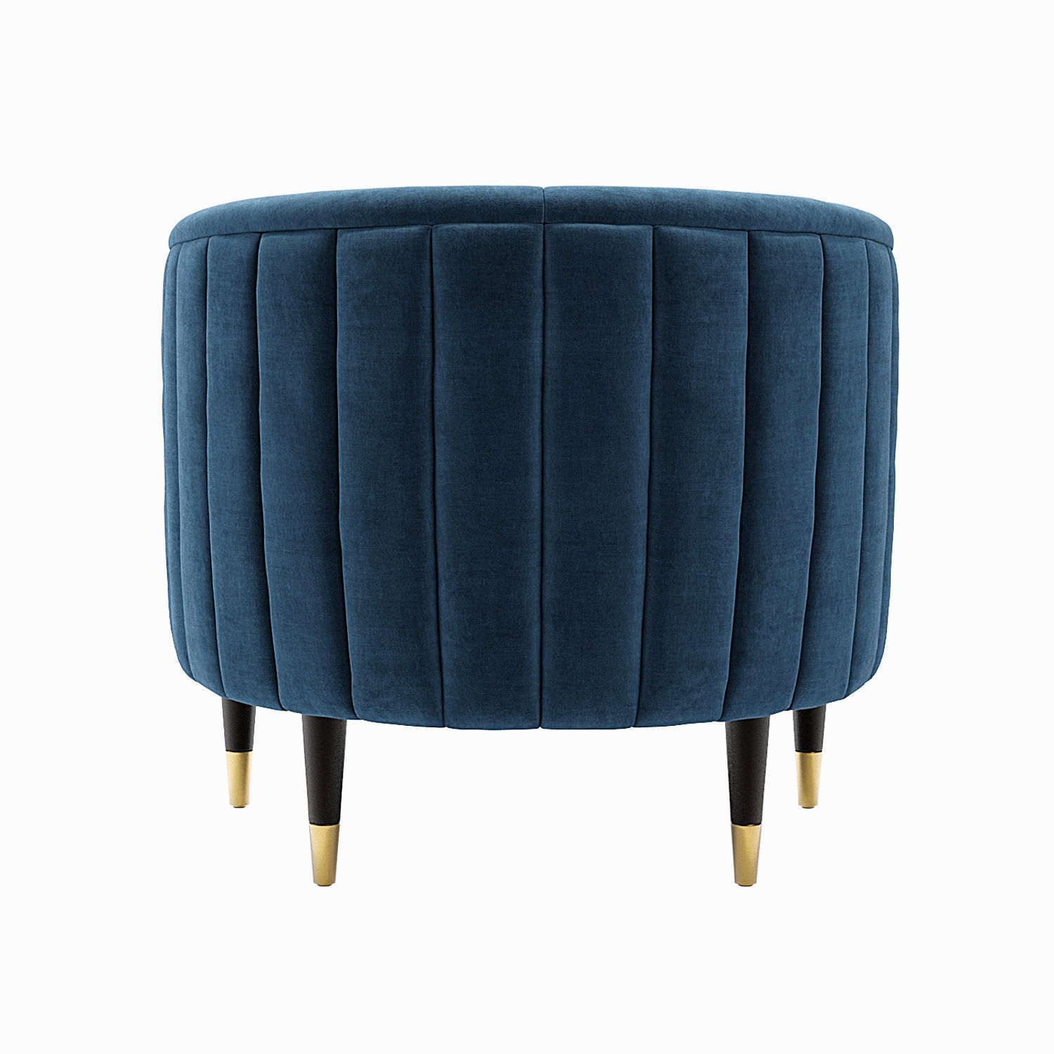 Fluted Juno Velvet Occasional Chair 3D model | CGTrader