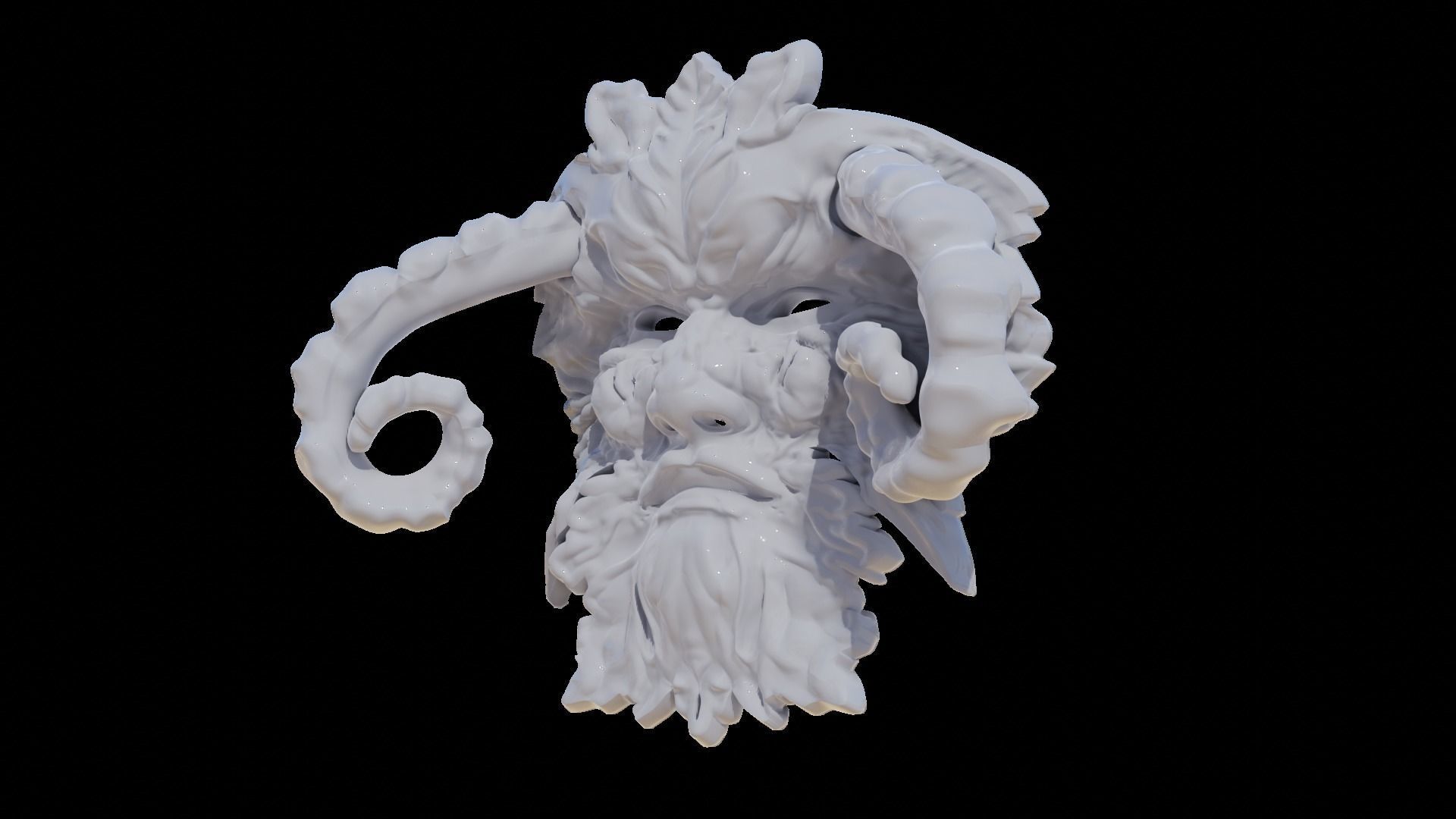 Greenman Mask free 3D model 3D printable | CGTrader