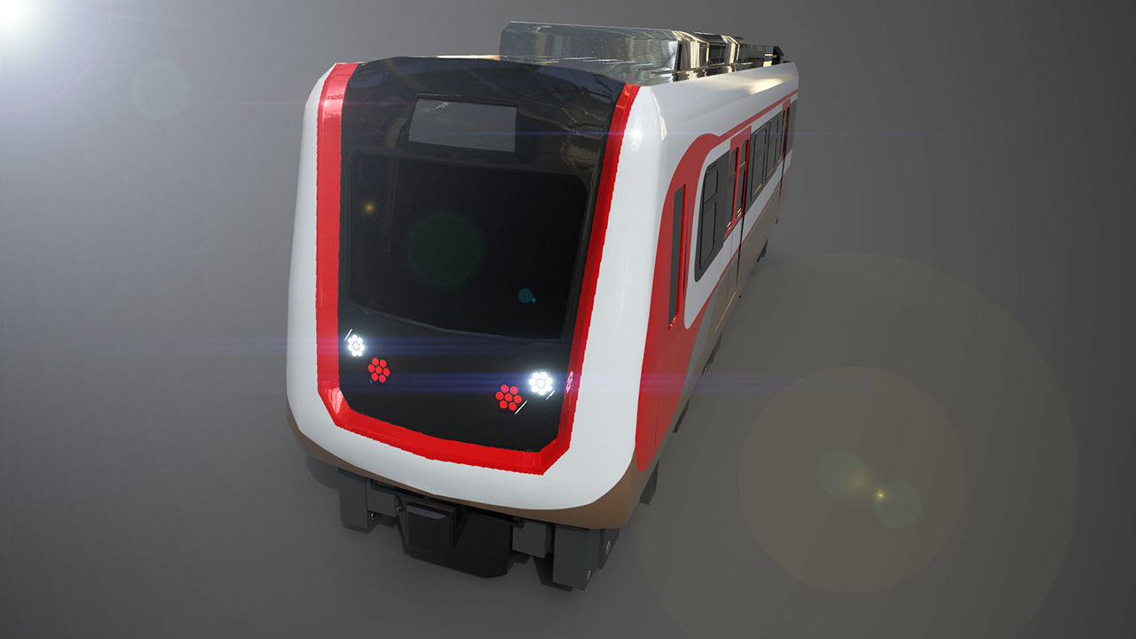 3D model LRT Jakarta Velodrome Jakpro 3D Model AR VR Ready VR / AR ...