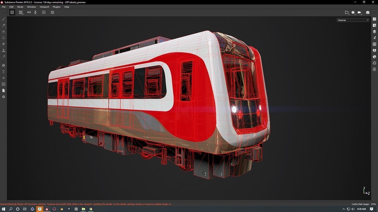 3D model LRT Jakarta Velodrome Jakpro 3D Model AR VR Ready VR / AR ...