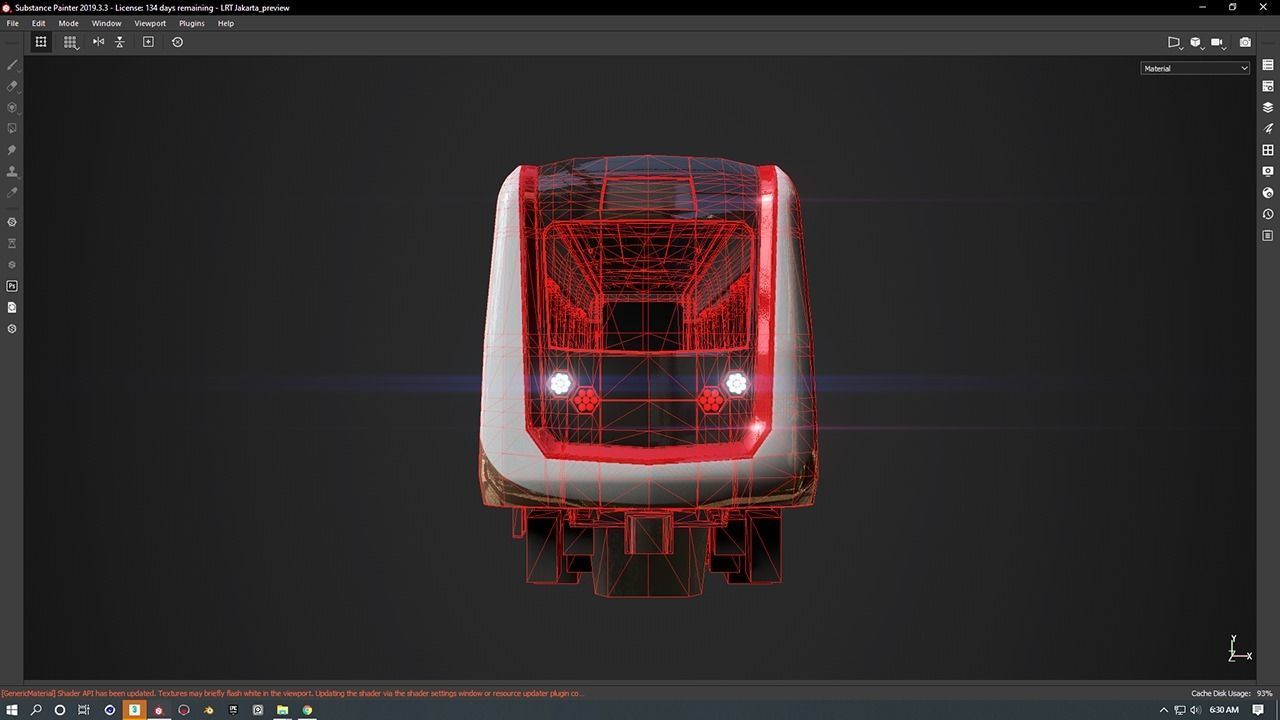 3D model LRT Jakarta Velodrome Jakpro 3D Model AR VR Ready VR / AR ...
