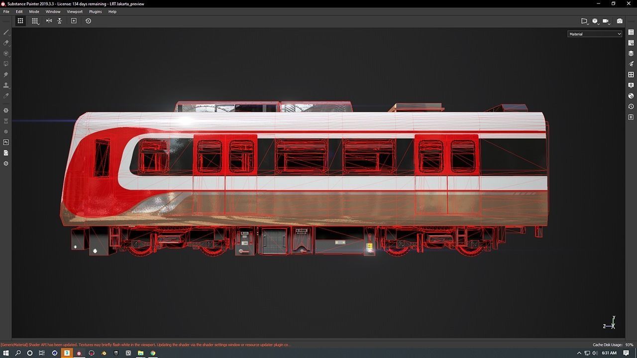 3D model LRT Jakarta Velodrome Jakpro 3D Model AR VR Ready VR / AR ...