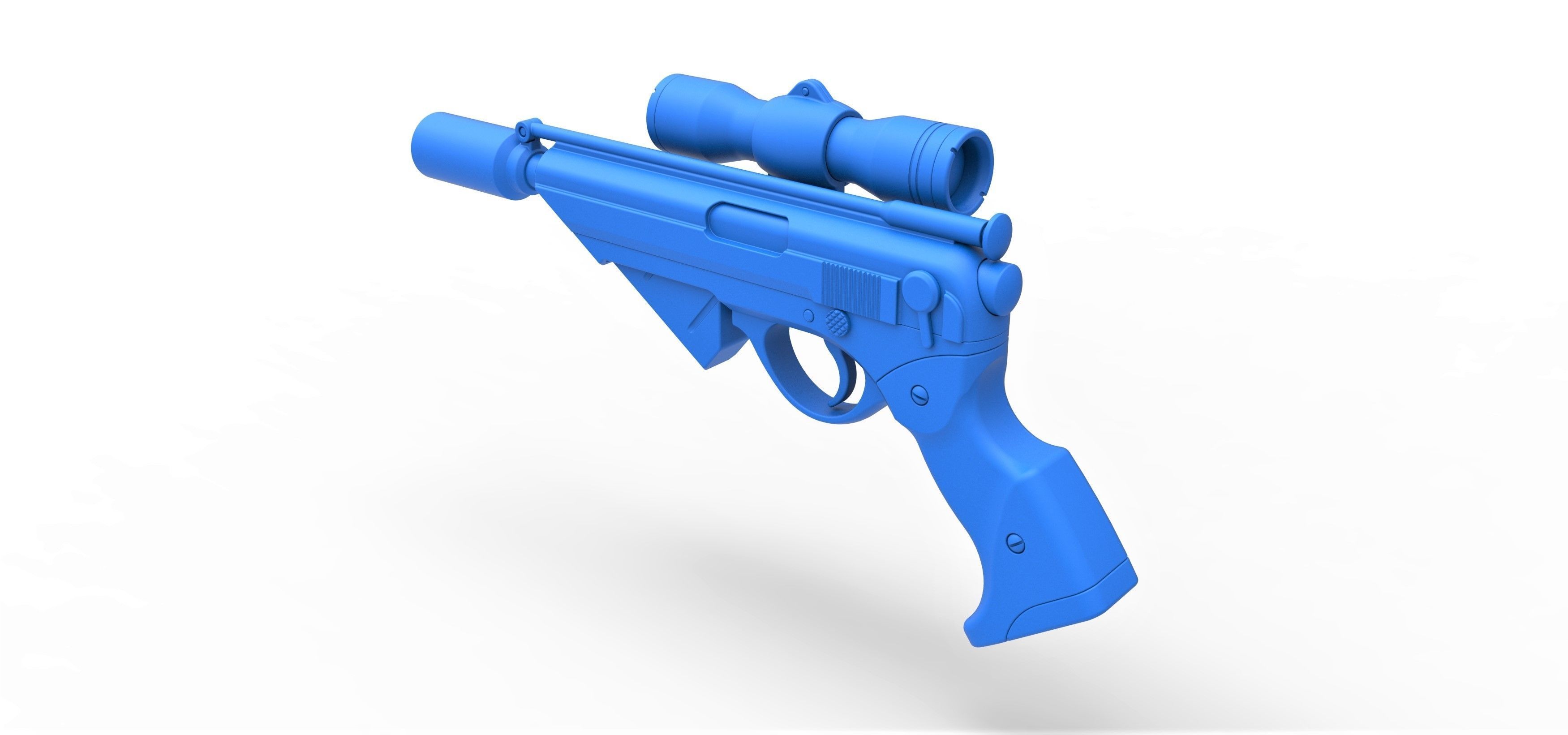Blaster pistol Night Sniper X-8 from Star Wars 3D model | CGTrader