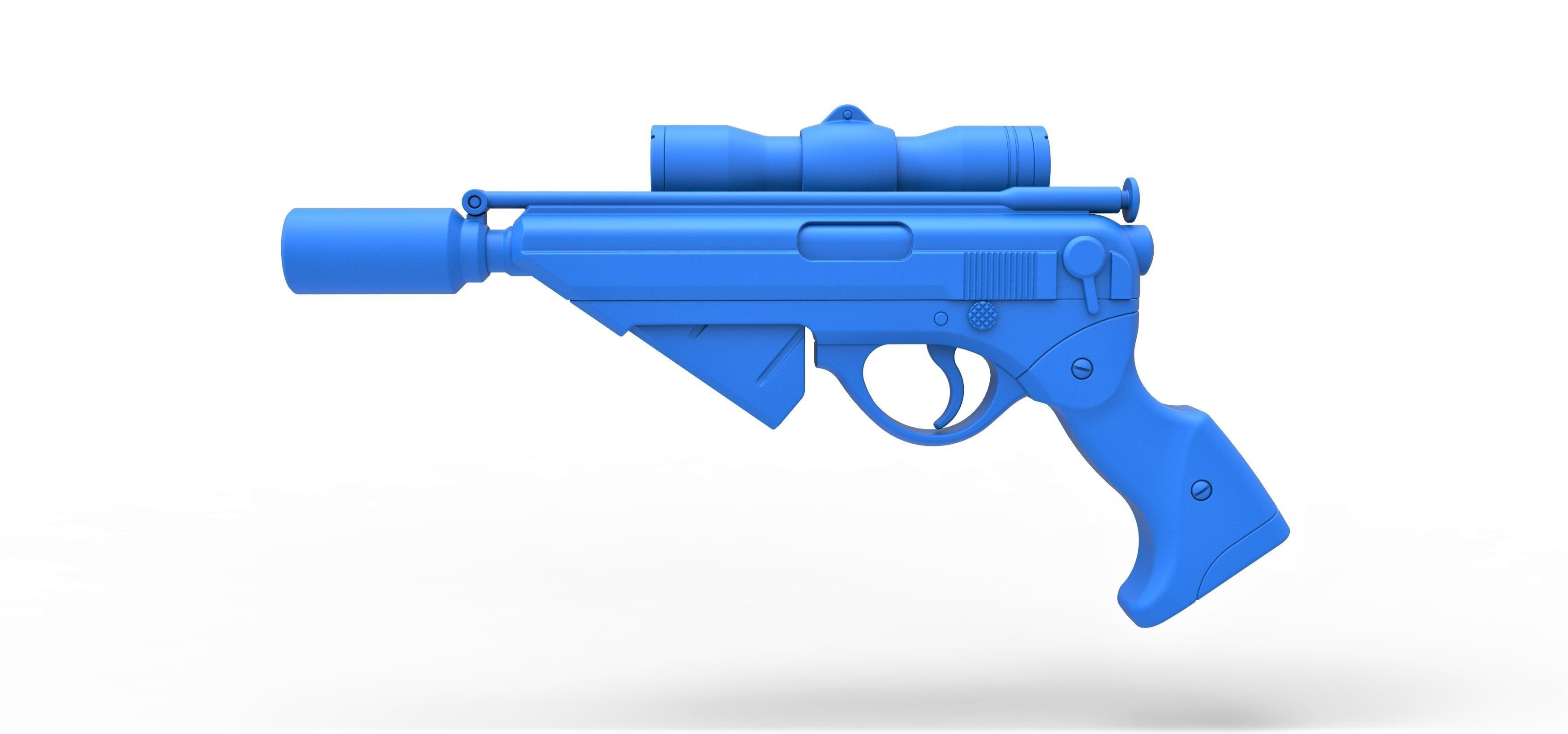 Blaster pistol Night Sniper X-8 from Star Wars 3D model | CGTrader