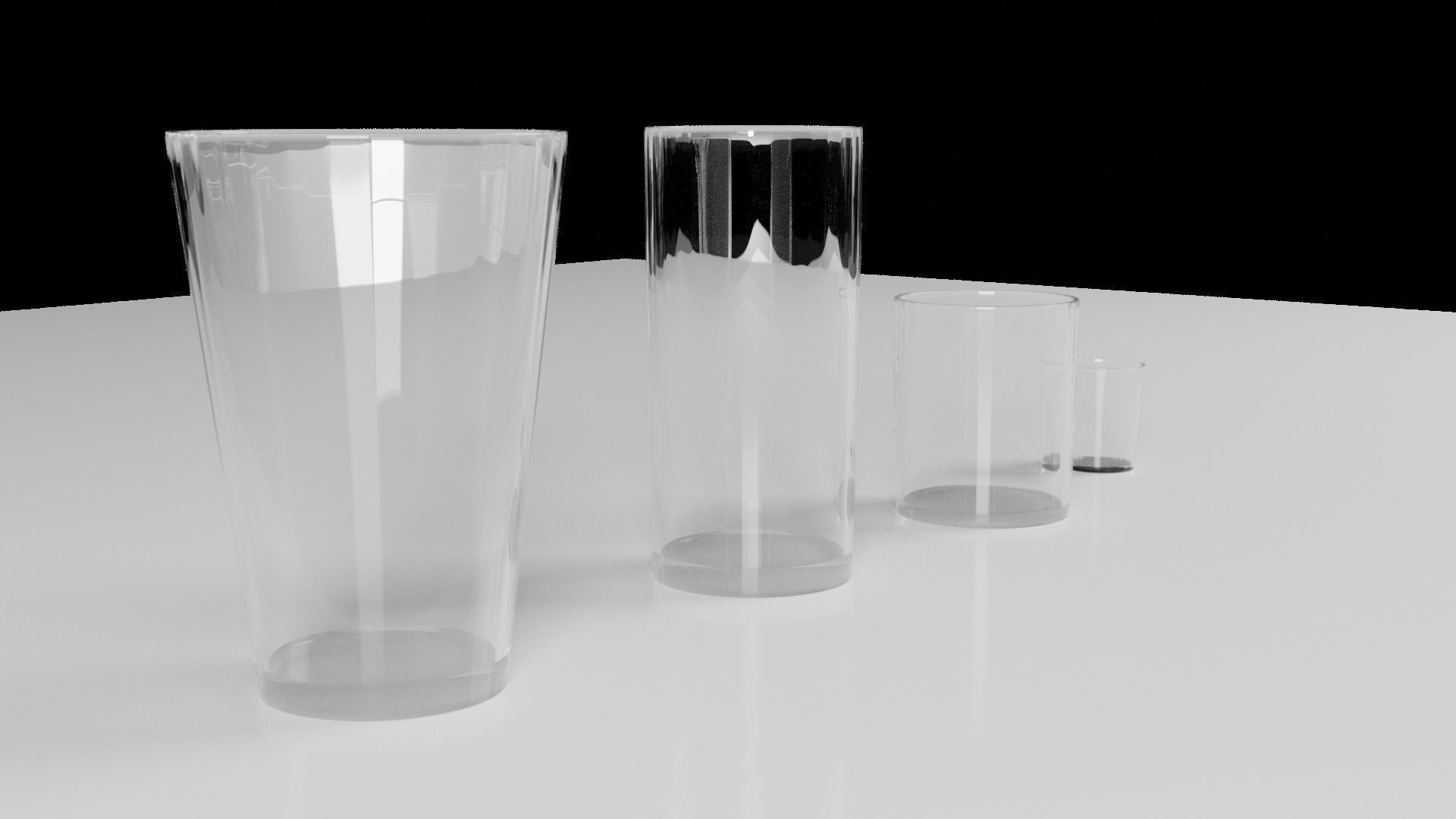 3D model Collection of Glass Assets VR / AR / low-poly | CGTrader