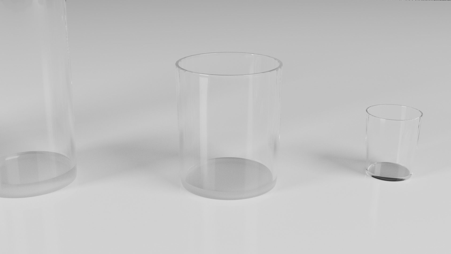 3D model Collection of Glass Assets VR / AR / low-poly | CGTrader