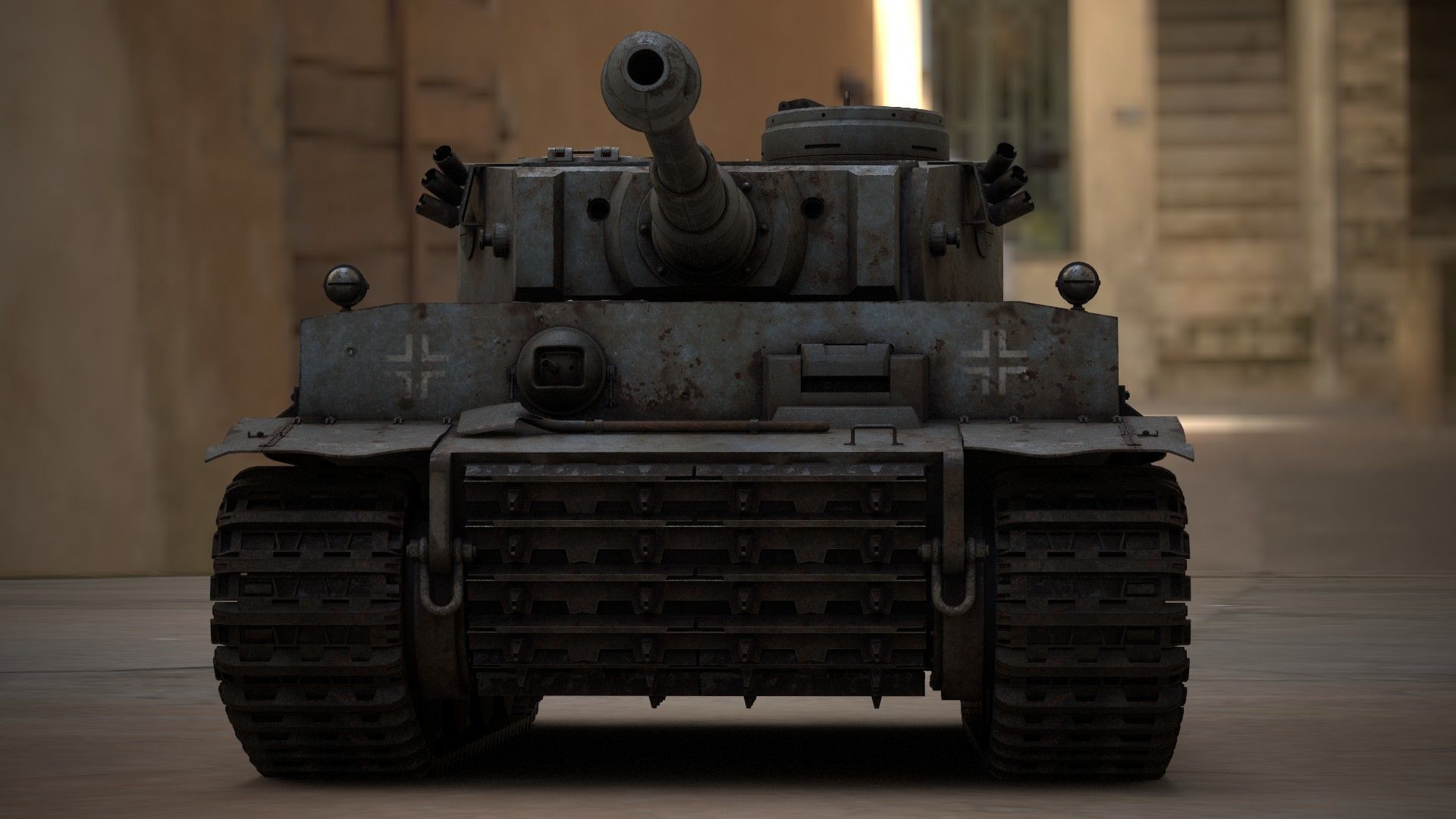 3D model Panzerkampfwagen Tiger VR / AR / low-poly | CGTrader