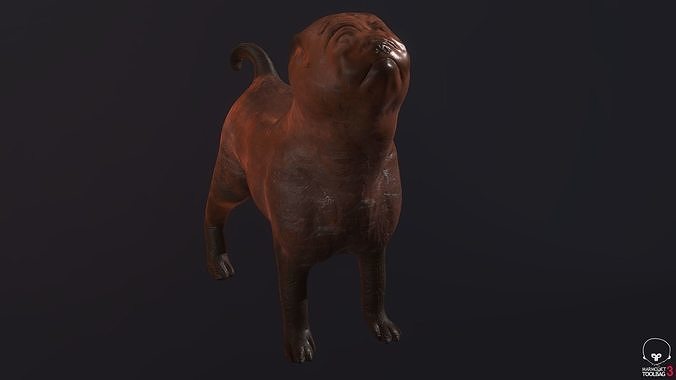Clay Dog free 3D model | CGTrader