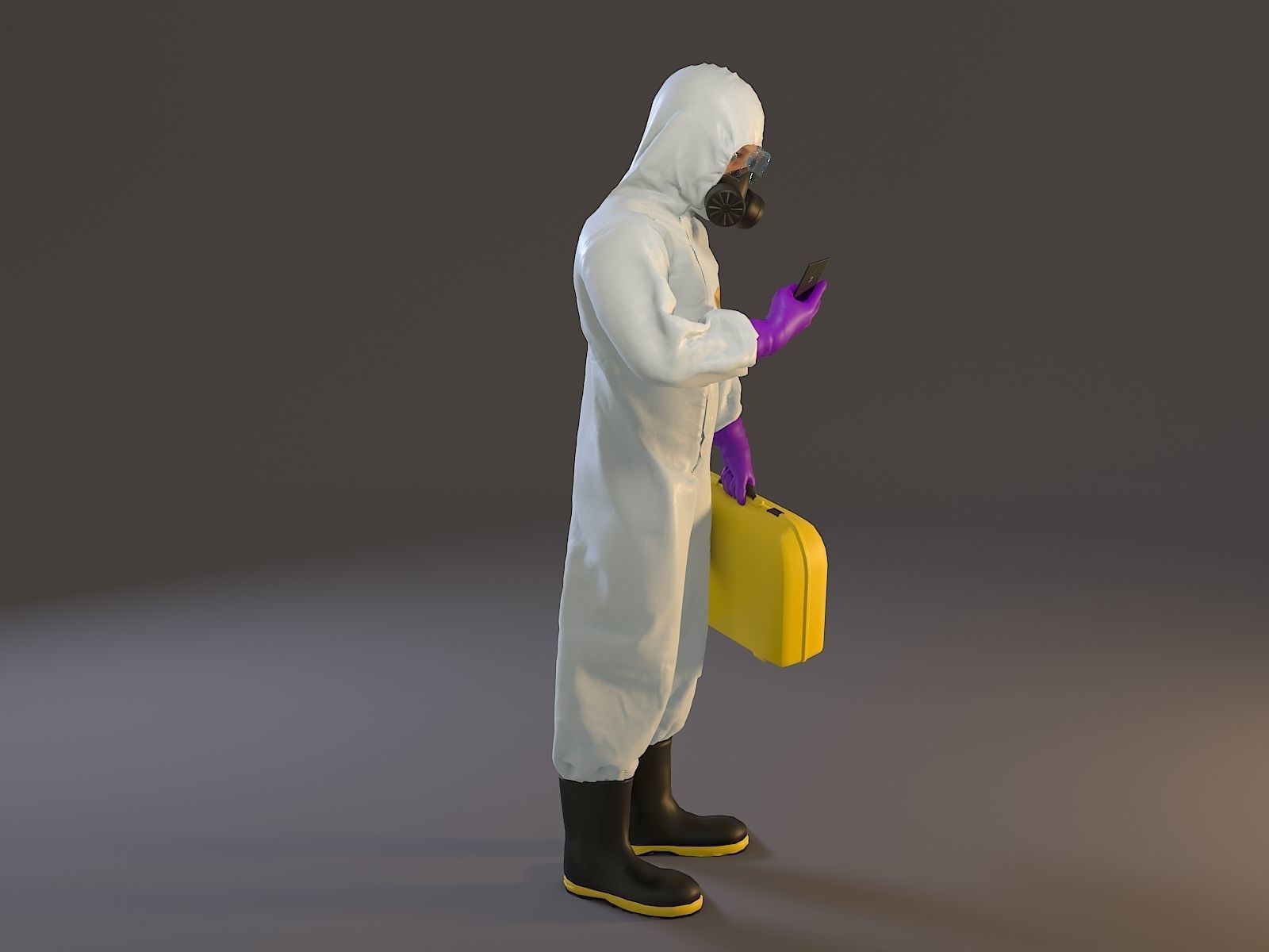 3D model Biohazard Suit Male ACC 2130 005 VR / AR / low-poly | CGTrader