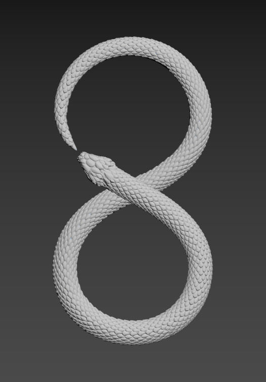 snake 3D model 3D printable | CGTrader