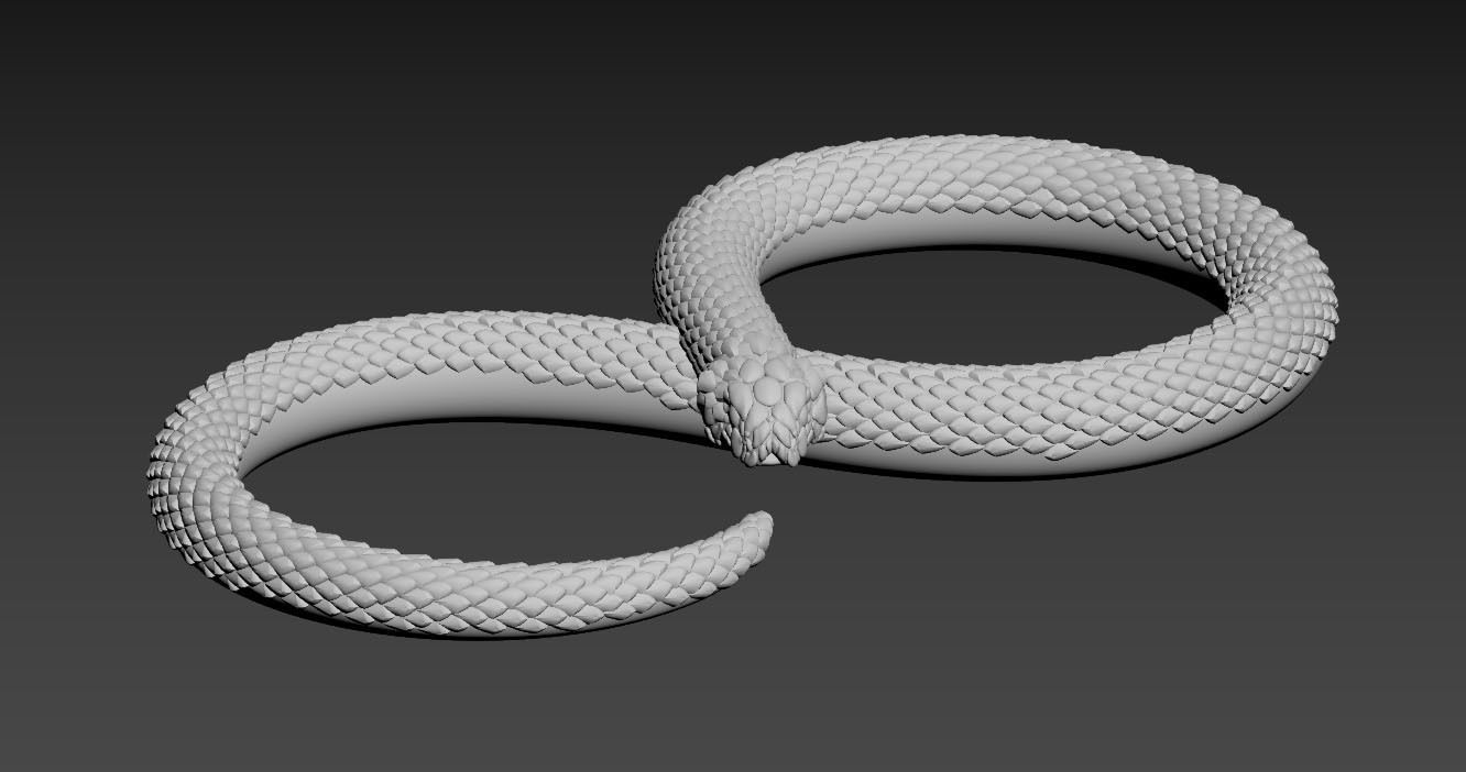 snake 3D model 3D printable | CGTrader