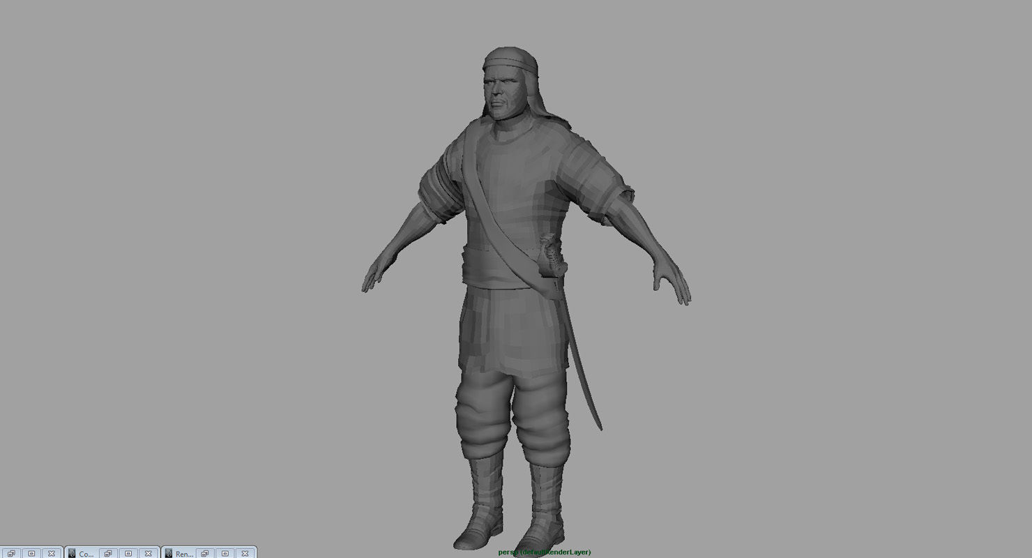 islamic arabian muslim soilder 3d model 3D model | CGTrader
