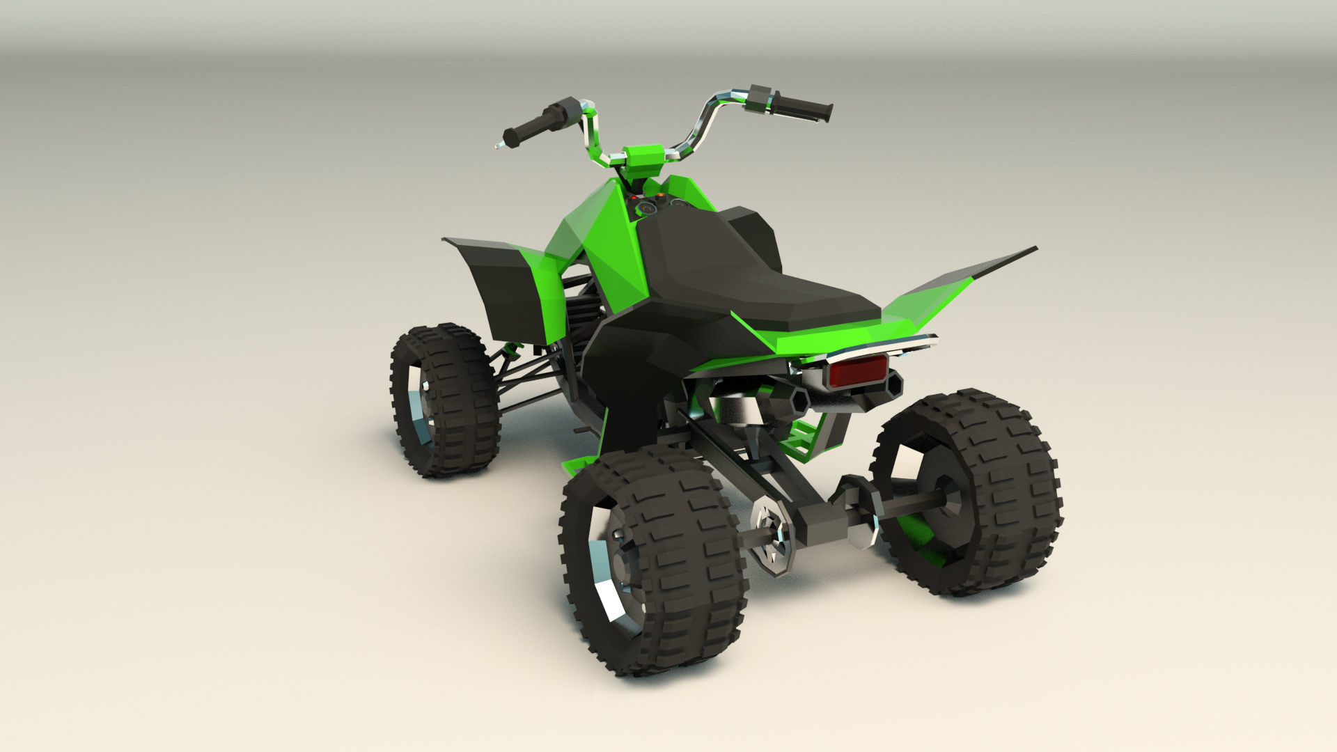3D model Low Poly ATV 02 VR / AR / low-poly | CGTrader