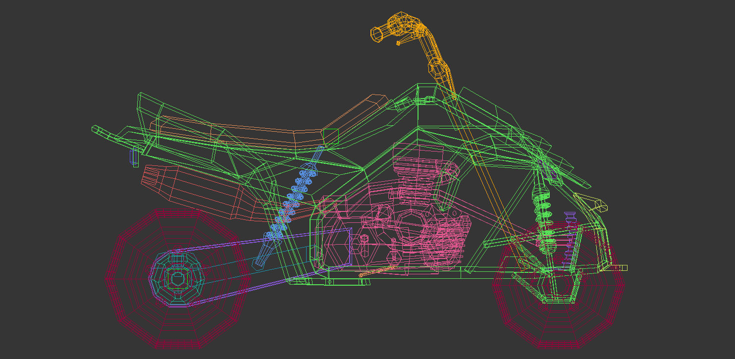 3D model Low Poly ATV 02 VR / AR / low-poly | CGTrader