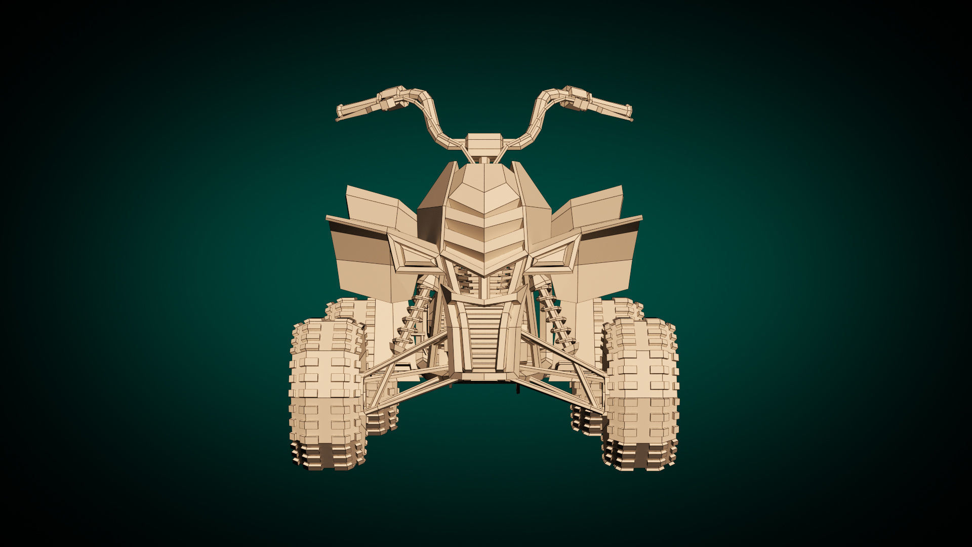 3D model Low Poly ATV 02 VR / AR / low-poly | CGTrader