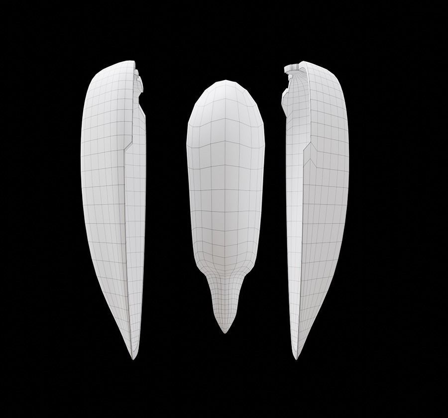 3D model Cracked Sunflower Seed Low-poly 3D model VR / AR / low-poly ...