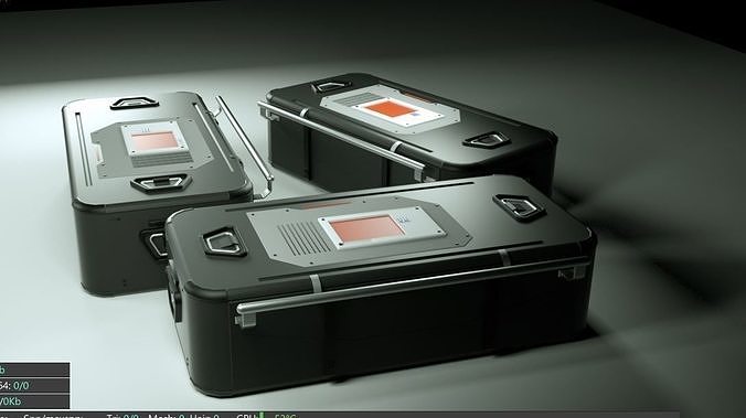 science fiction Bag container 3D model | CGTrader
