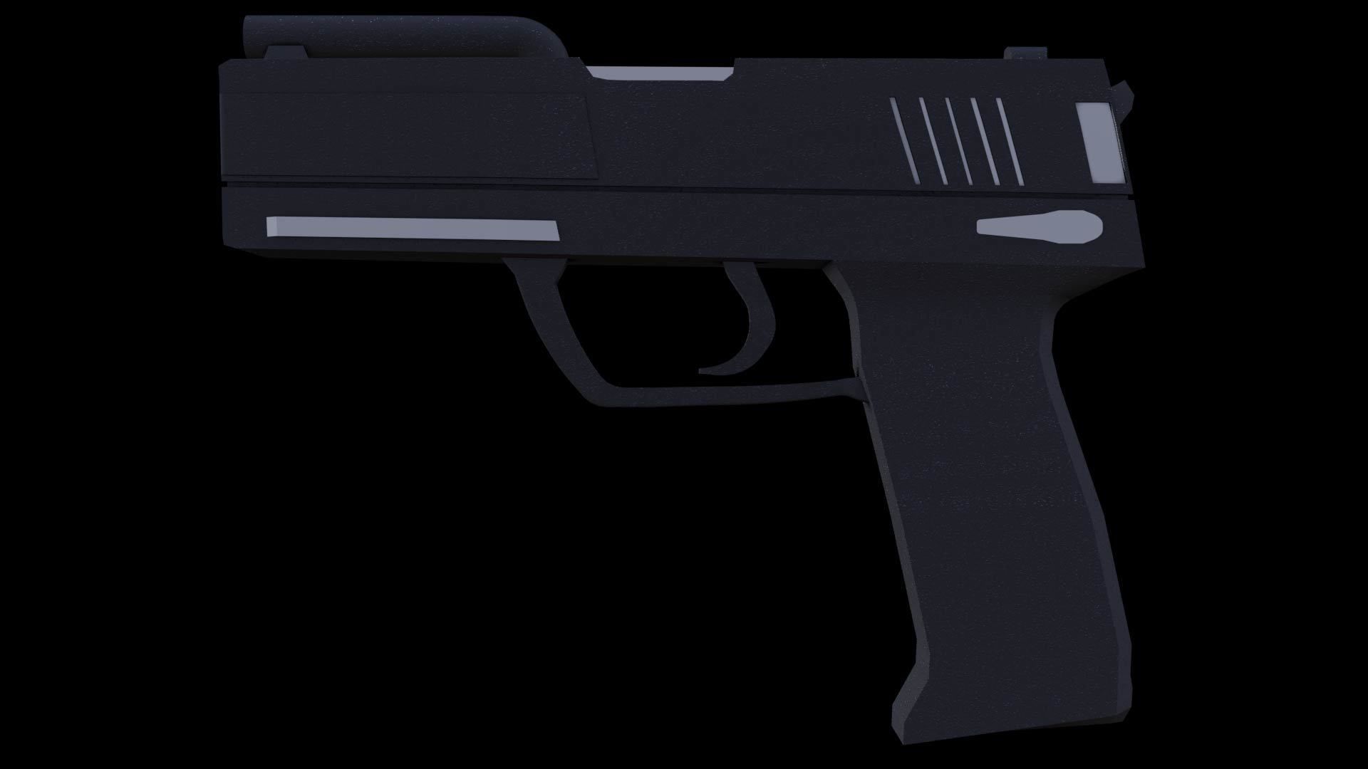 Simple Gun free 3D model | CGTrader