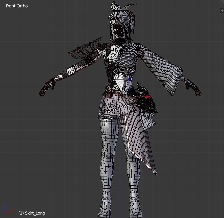 3D model Evelynn V1 - Gameready Cyberpunk Character VR / AR / low-poly ...