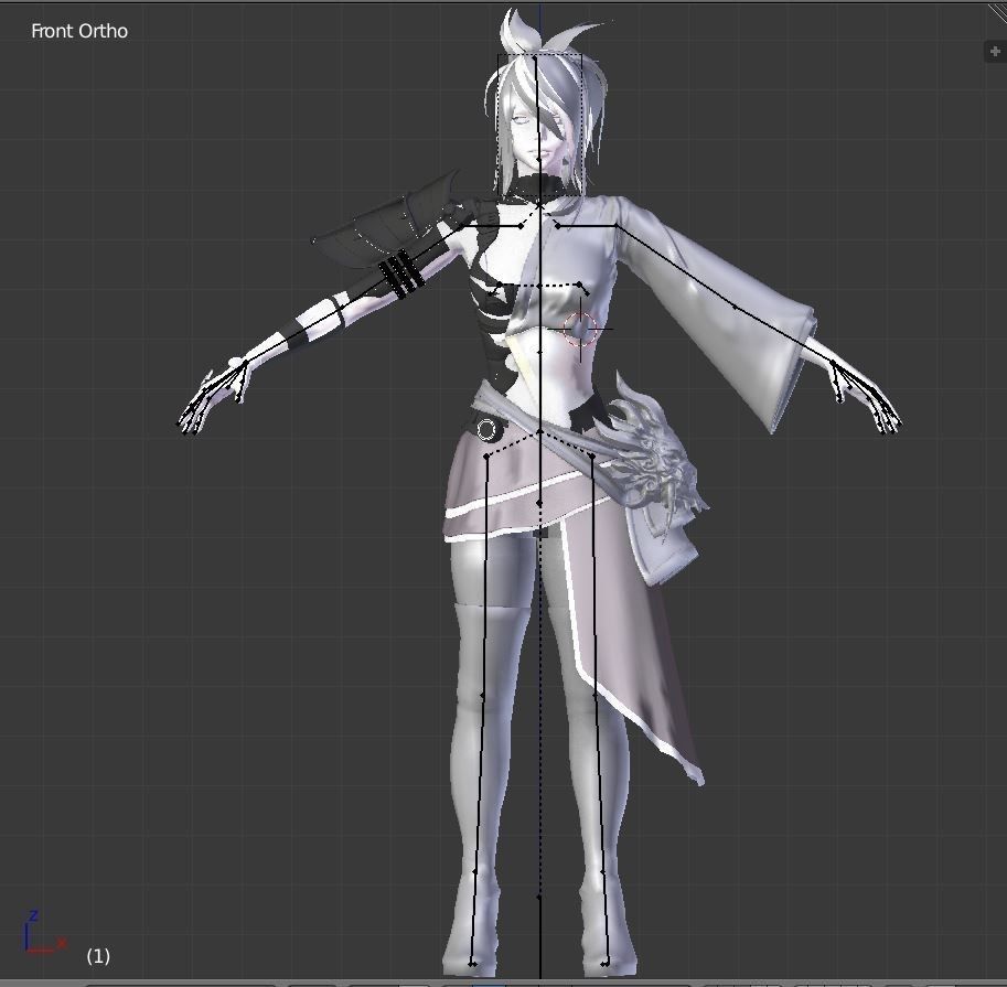 3D model Evelynn V1 - Gameready Cyberpunk Character VR / AR / low-poly ...