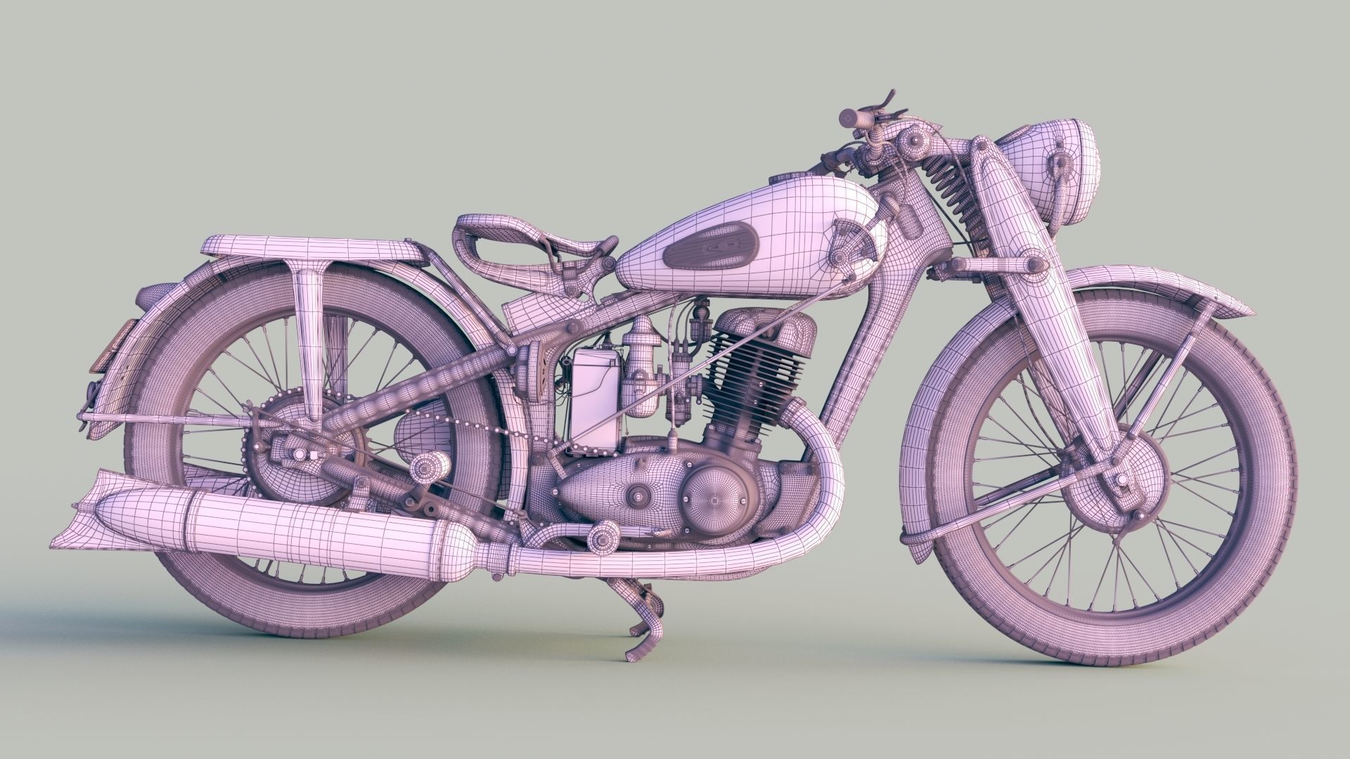 motorcycle izh-350 3D model | CGTrader