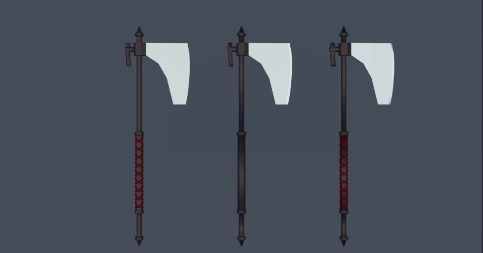 3D model War axes VR / AR / low-poly | CGTrader