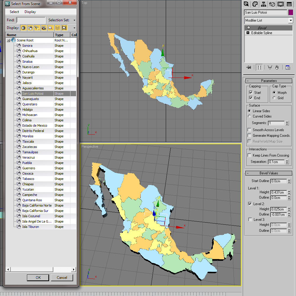 Mexico Map 3D model | CGTrader