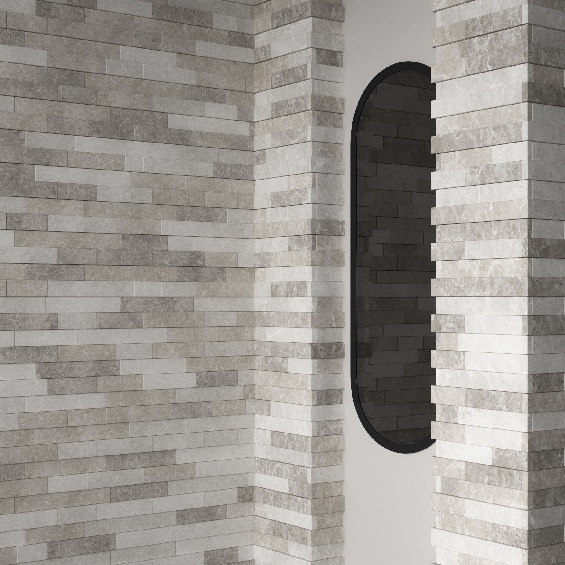 Modern Stone Cladding 3D model | CGTrader