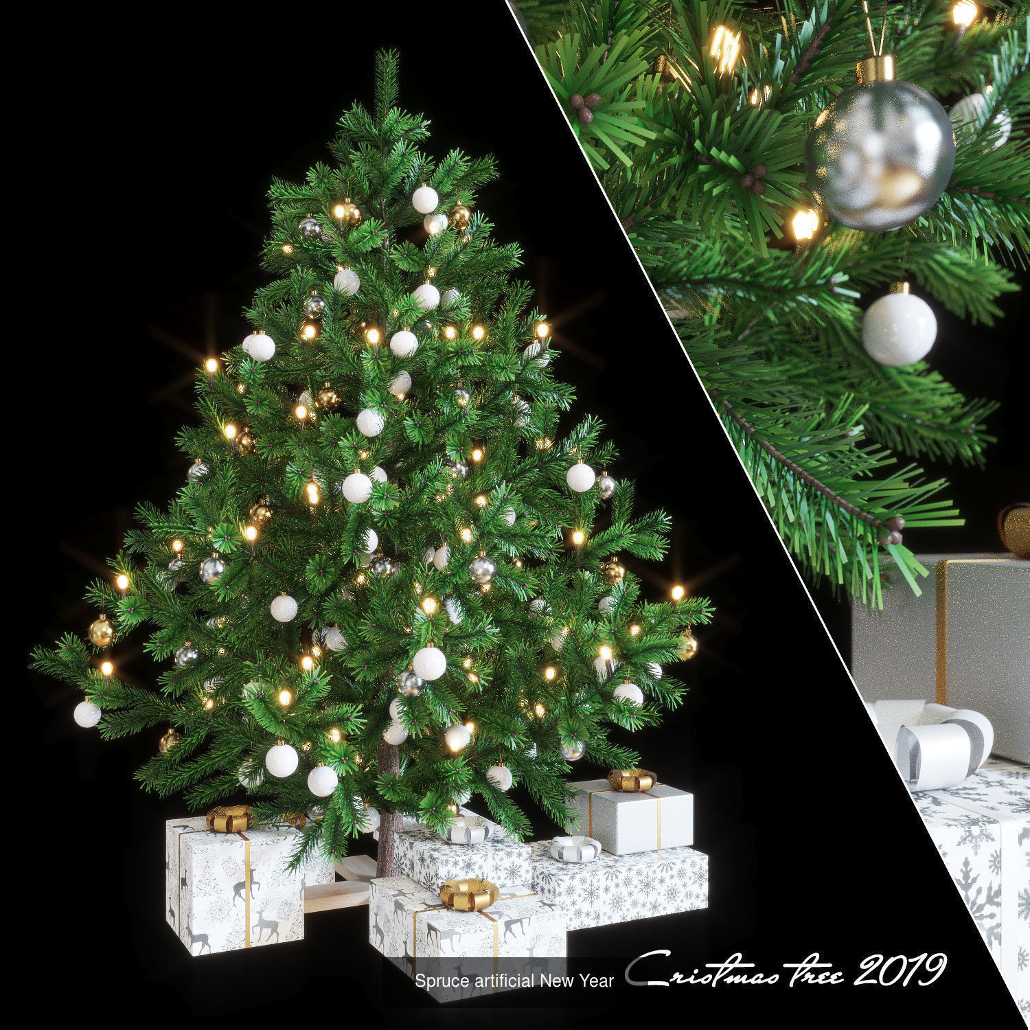 Cristmas tree collection | CGTrader