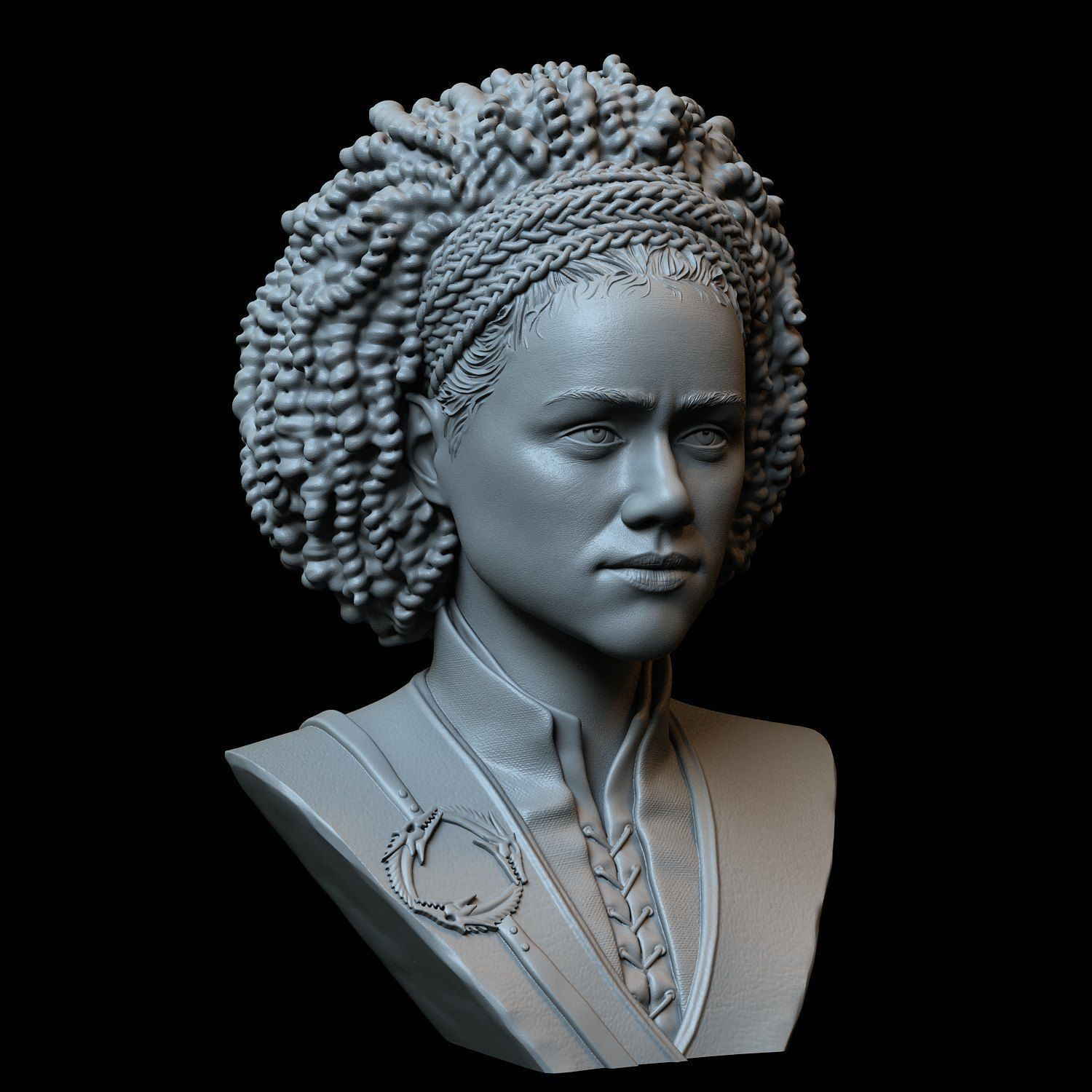 Missandei from Game of Thrones Nathalie Emmanuel 3D model 3D printable ...