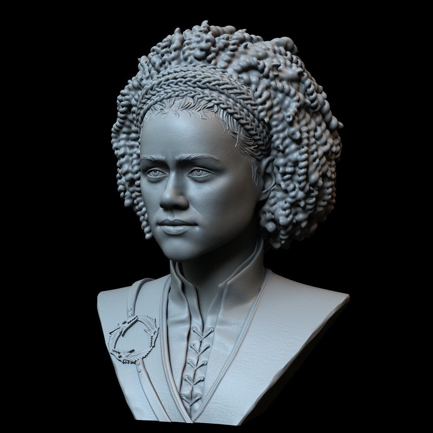 Missandei from Game of Thrones Nathalie Emmanuel 3D model 3D printable ...