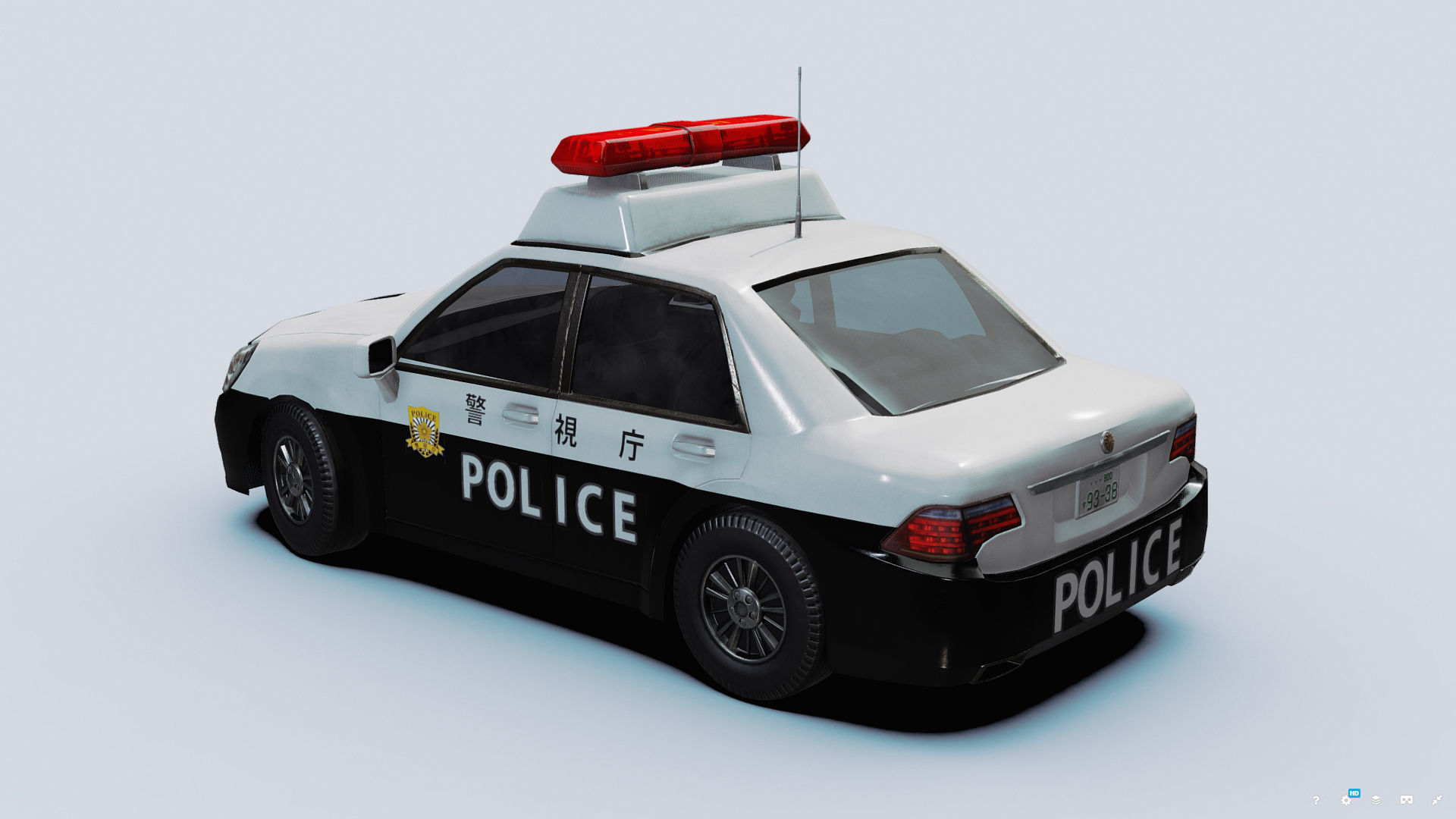 3D model Japanese Police Vehicle VR / AR / low-poly | CGTrader