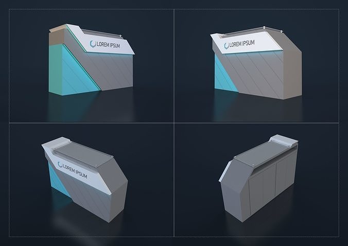 Information counter 004 3D model | CGTrader