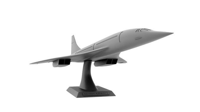 Concorde 62 cm 3D model 3D printable | CGTrader