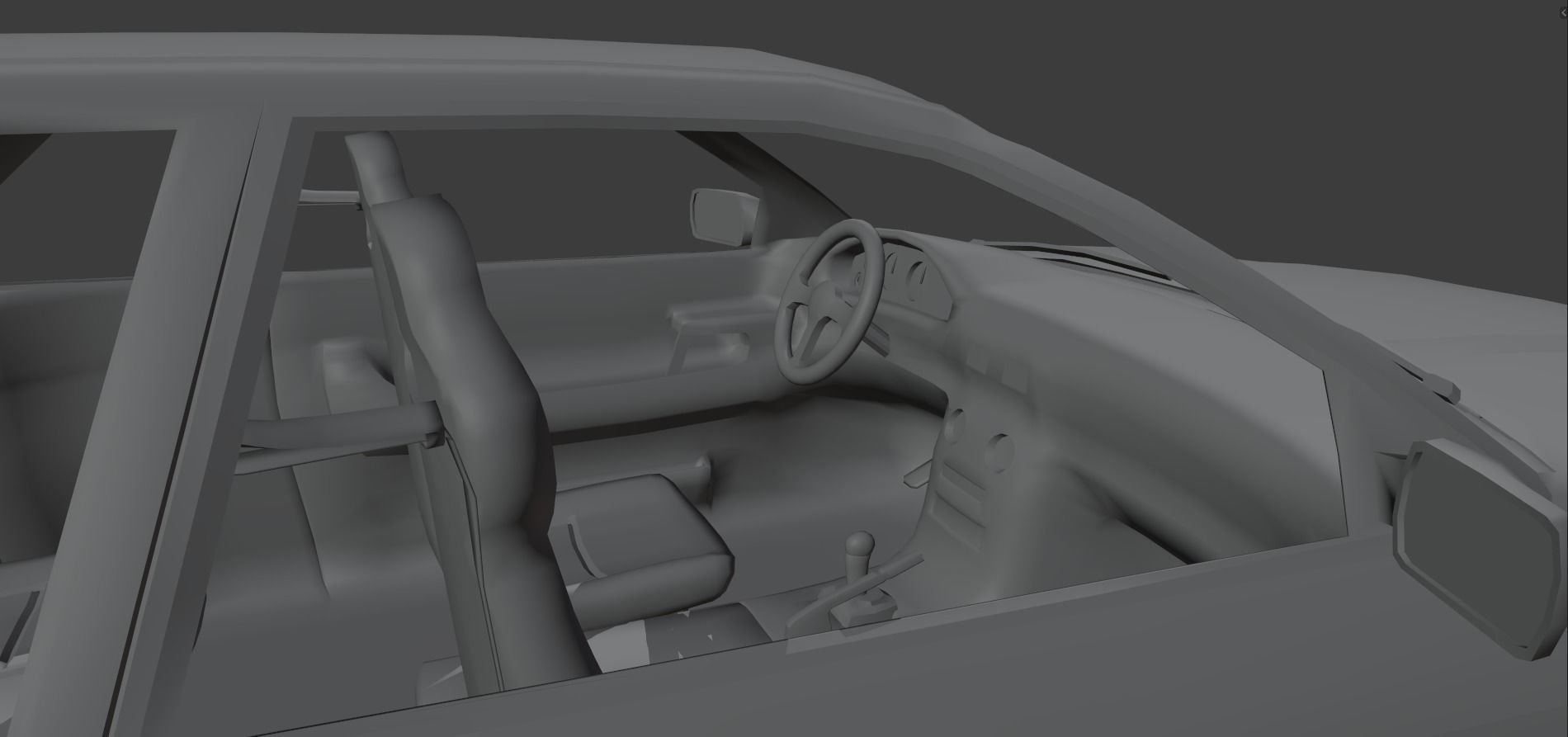 3D model Nissan Skyline GTR R32 Interior Game Ready VR / AR / low-poly ...