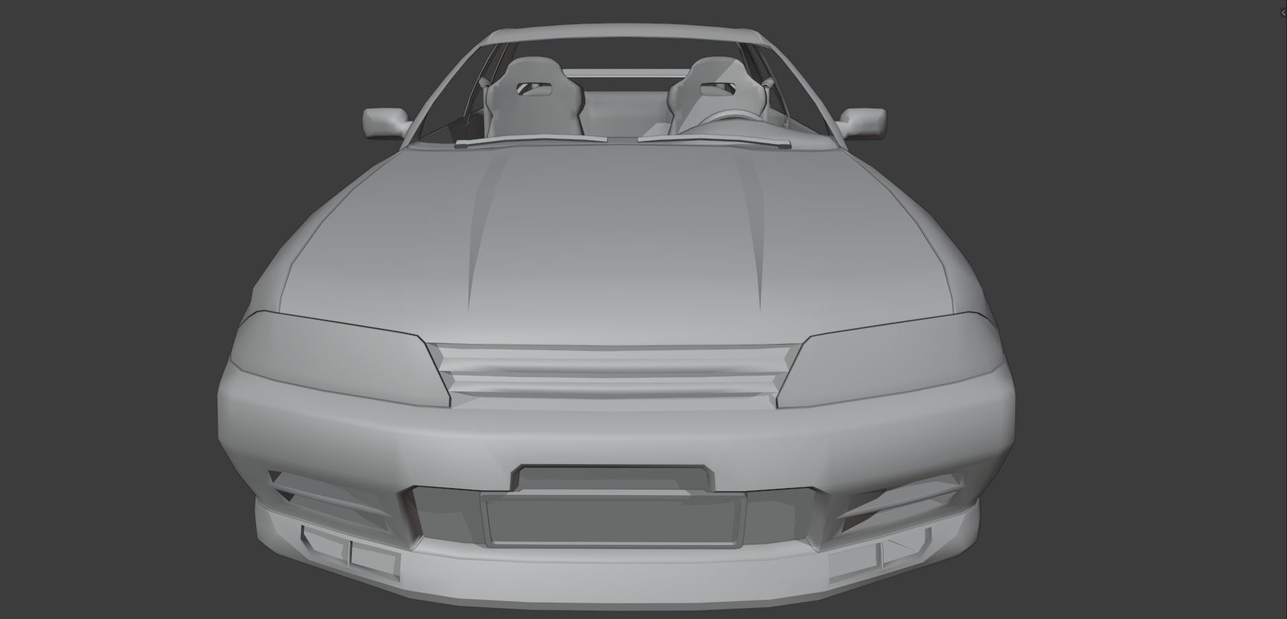 3D model Nissan Skyline GTR R32 Interior Game Ready VR / AR / low-poly ...