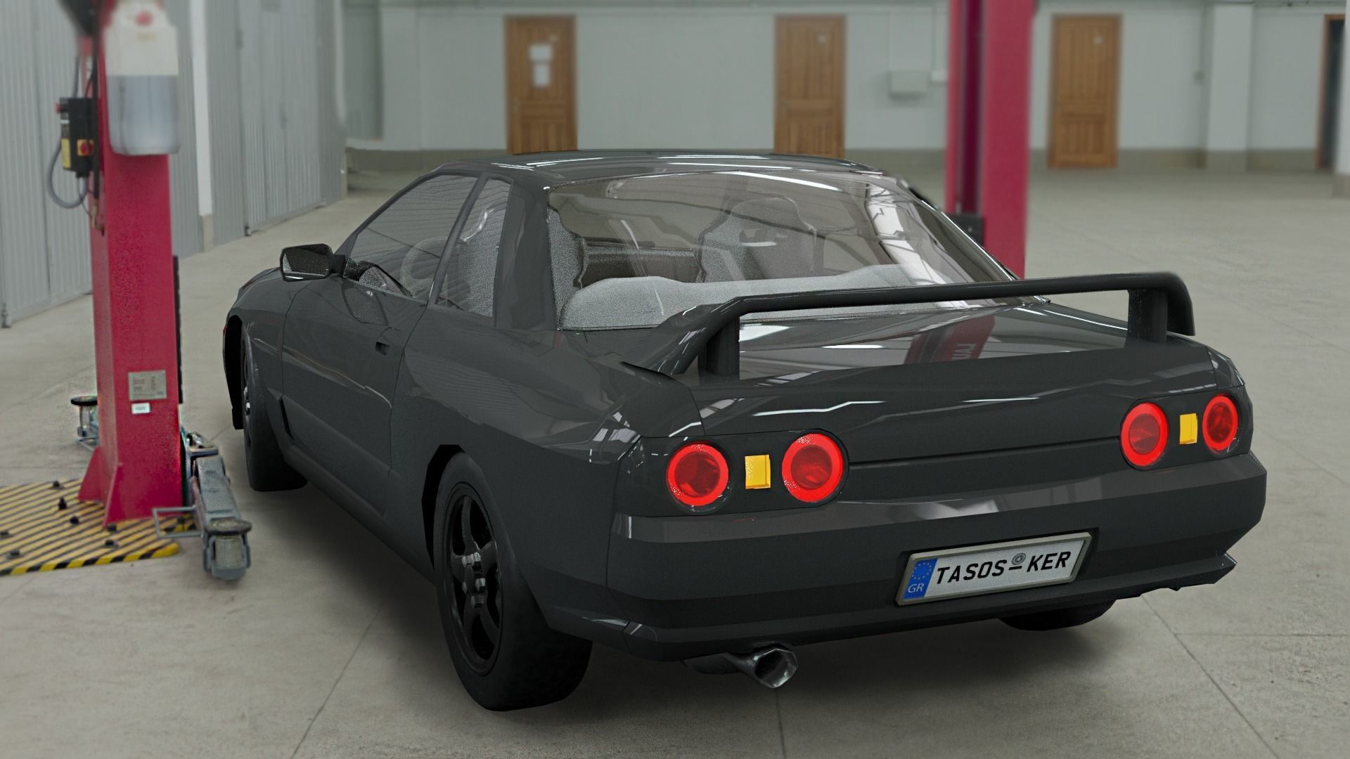 3D model Nissan Skyline GTR R32 Interior Game Ready VR / AR / low-poly ...