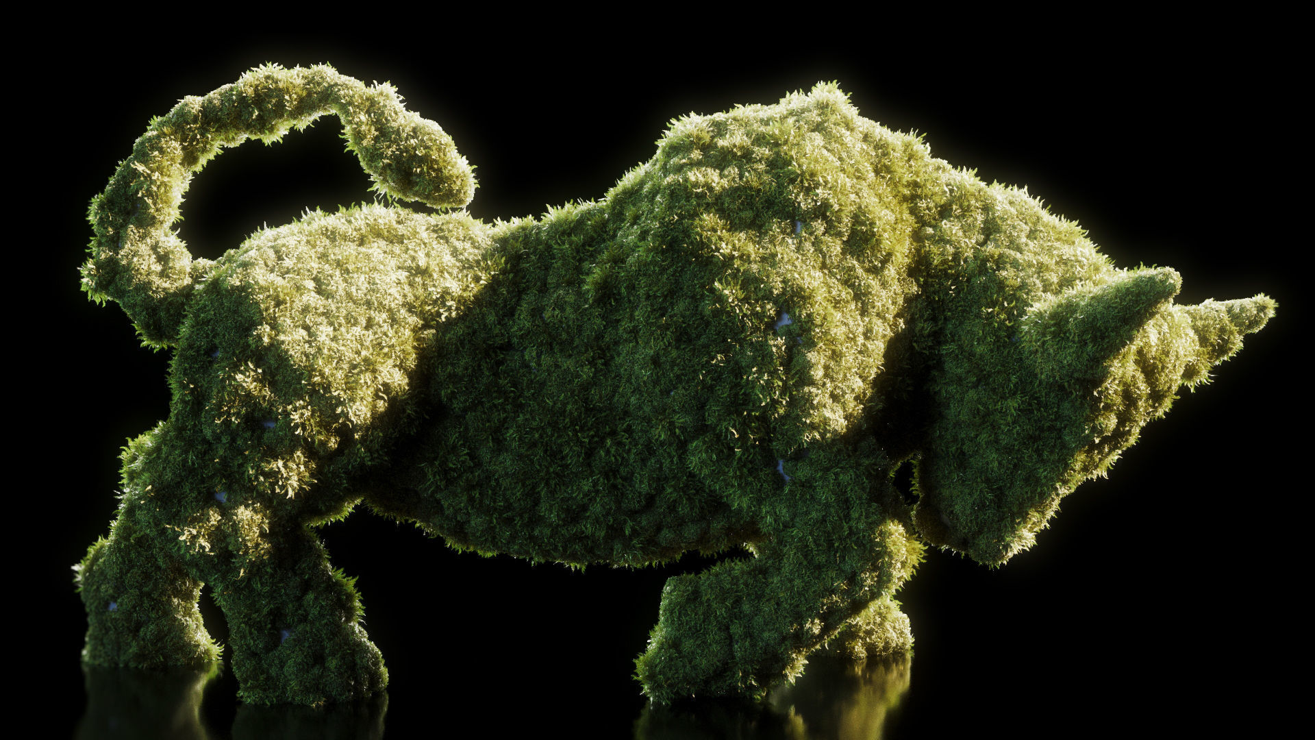 3D model Moss Sphere Set VR / AR / low-poly | CGTrader