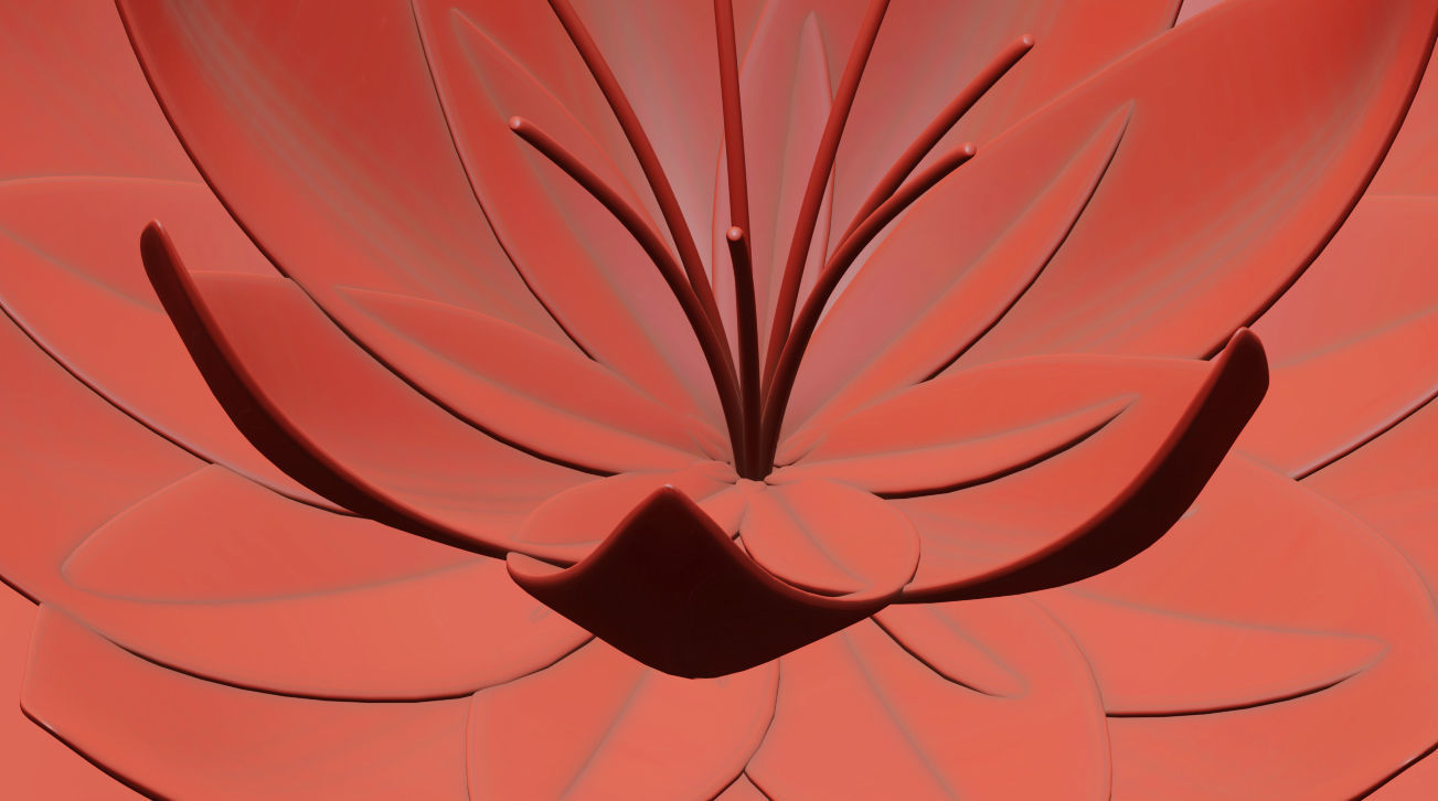 3D model Fantasy Glowing Lotus Low Poly VR / AR / low-poly | CGTrader