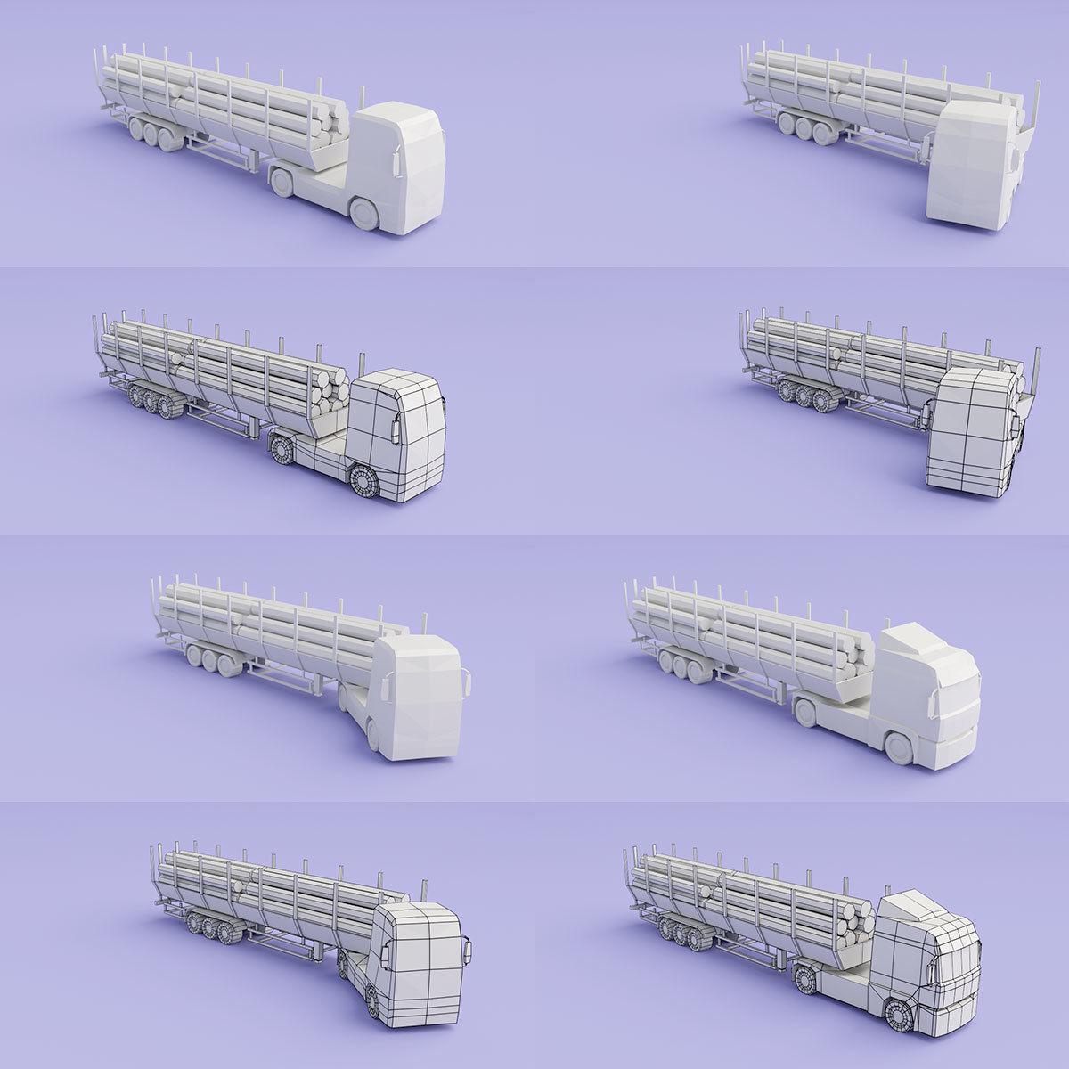 3D model Paper Trucks VR / AR / low-poly | CGTrader