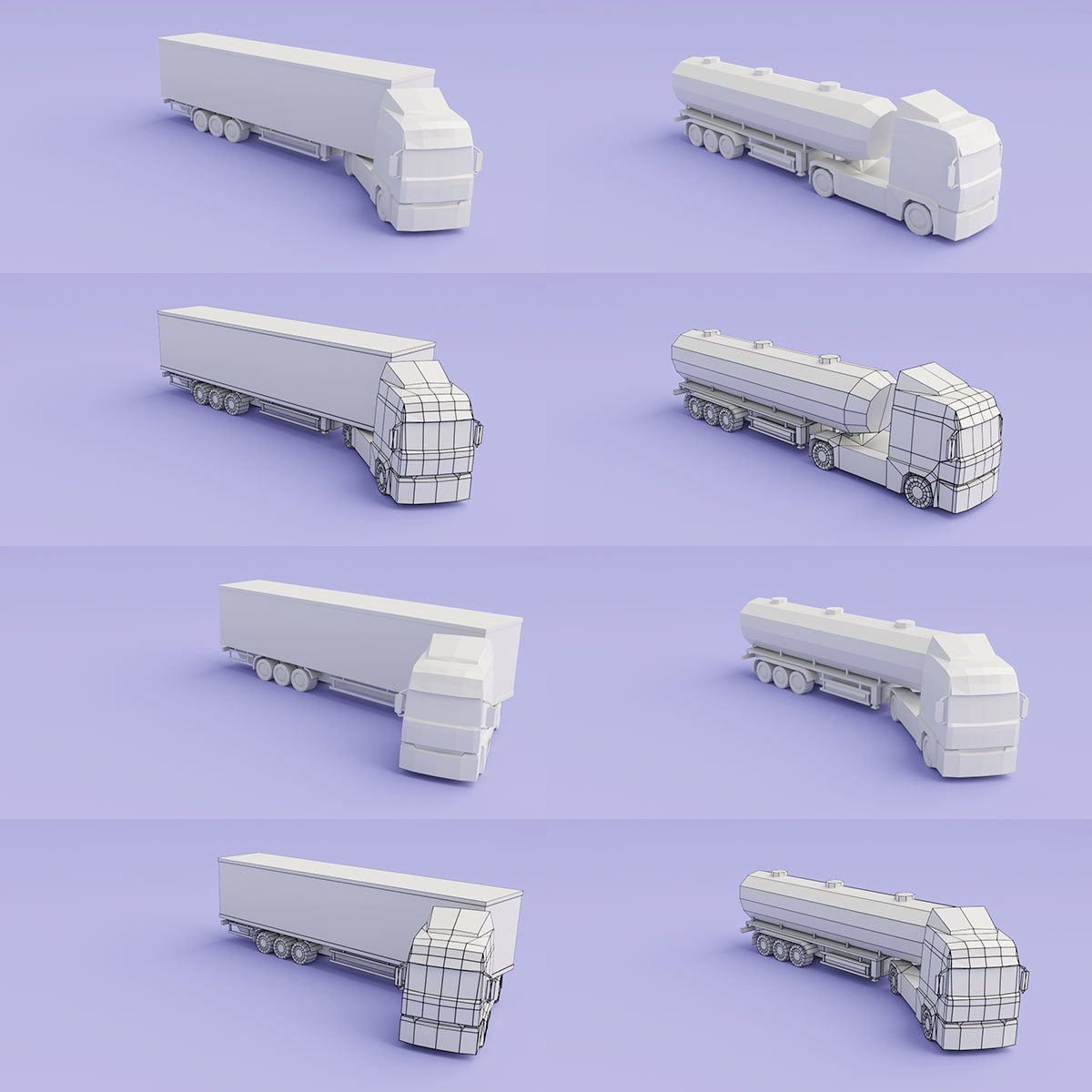 3D model Paper Trucks VR / AR / low-poly | CGTrader