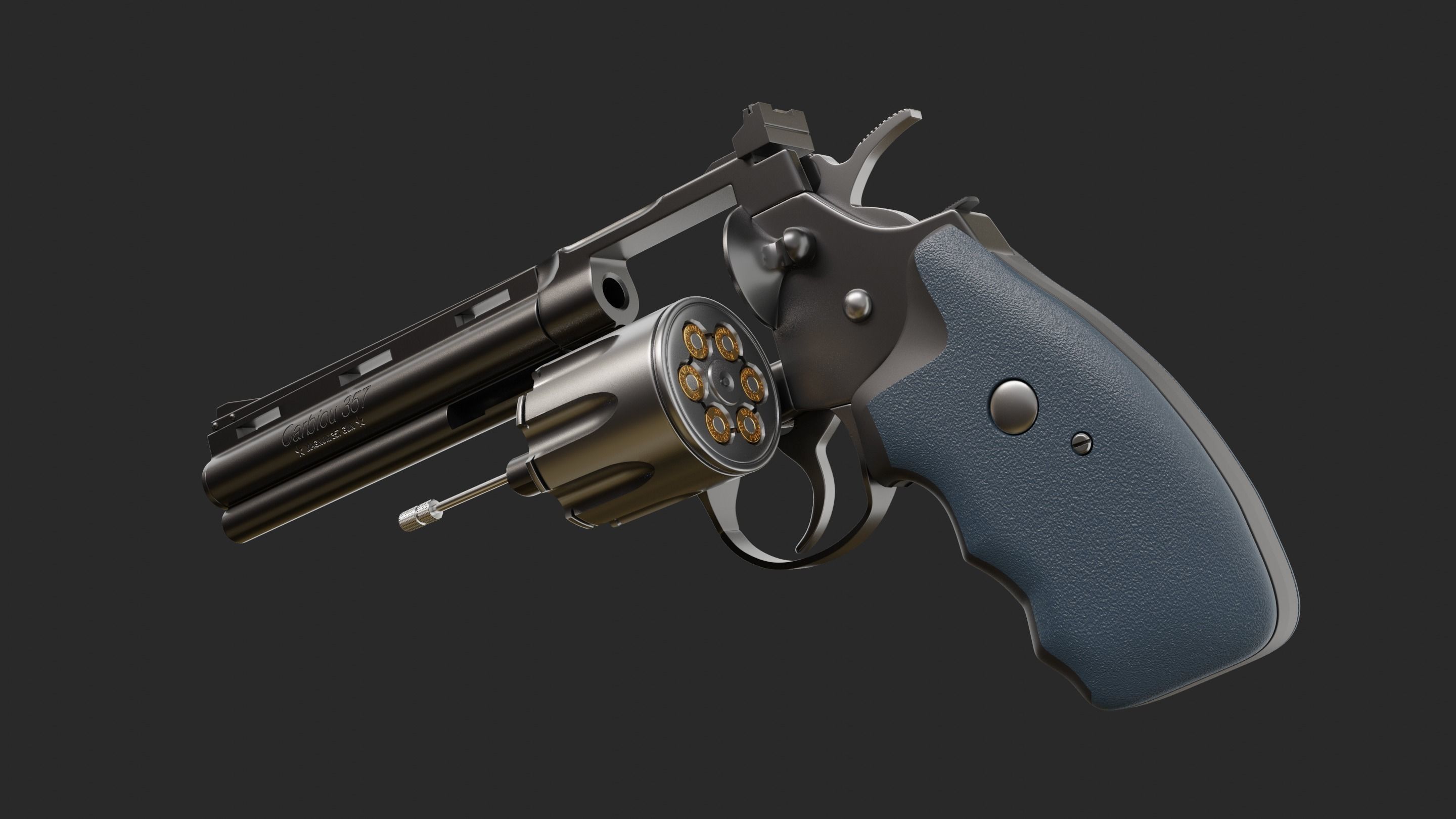 Colt Python Variant - Hpoly 3D model | CGTrader