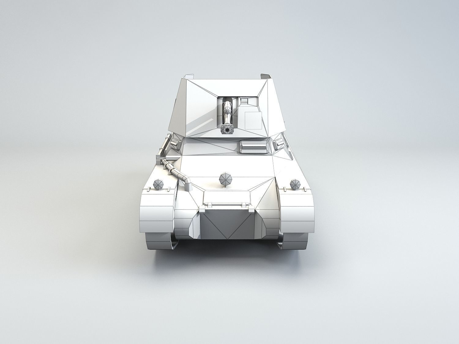 3D model Low Poly SdKfz 101 PanzerJager I Tank Destroyer VR / AR / low ...