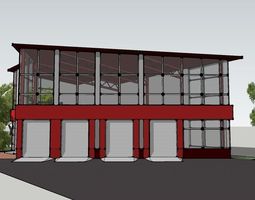 3D model Auto Repair Shop - High Detail Garage VR / AR / low-poly MAX ...