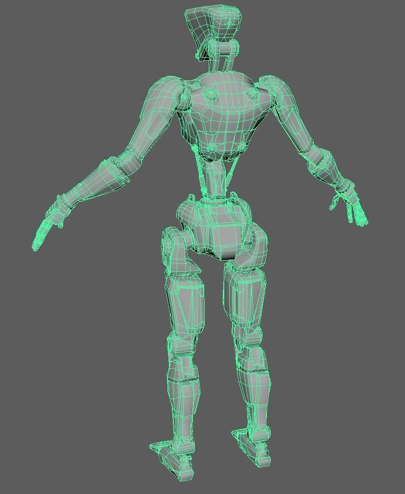 3D model Humanoid Robot GSR050 VR / AR / low-poly | CGTrader